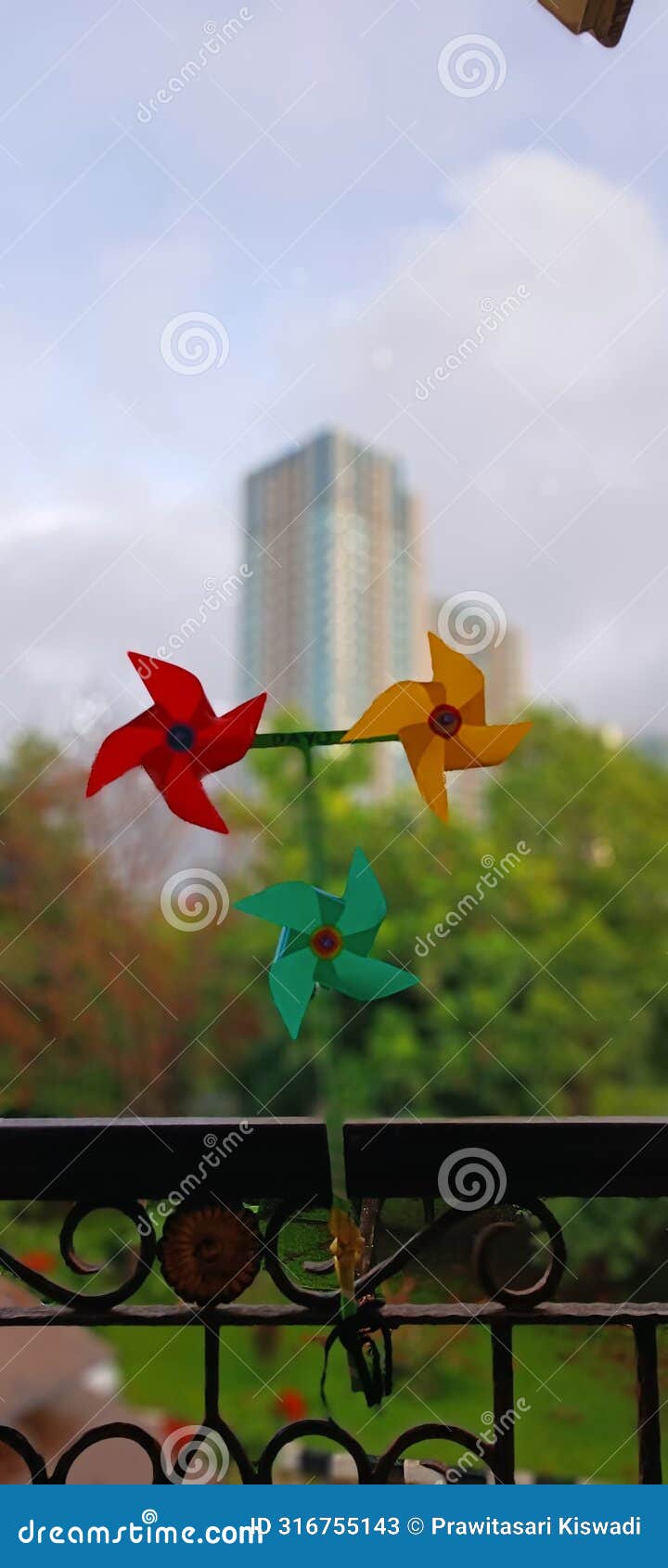 Wind mill hand made stock image. Image of teras, autumn - 316755143