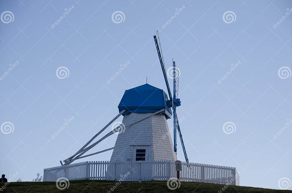 Wind Mill stock image. Image of trees, mill, reservoir - 79060217