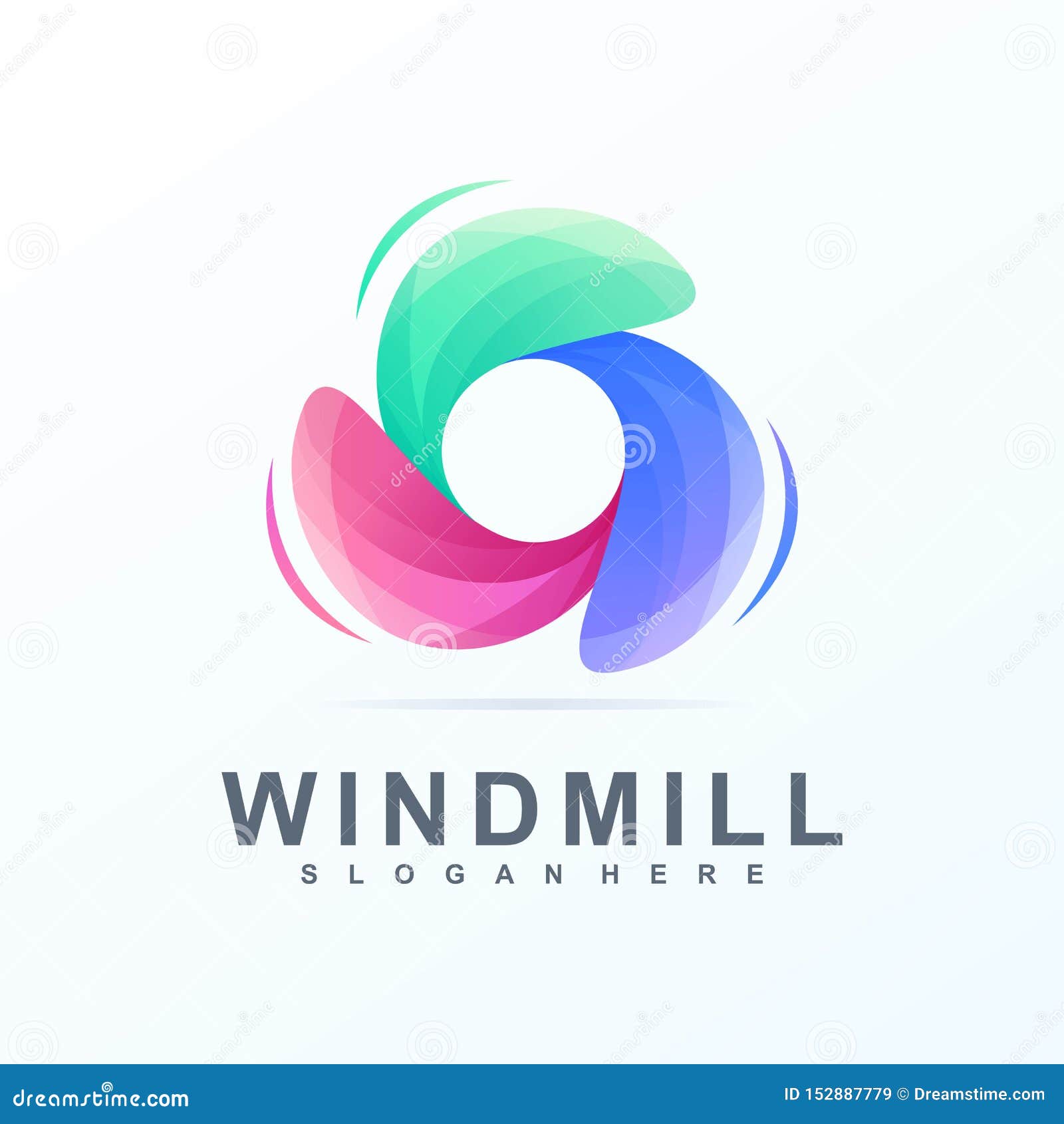 Wind Mill Logo Ready To Use Stock Vector - Illustration of concept ...