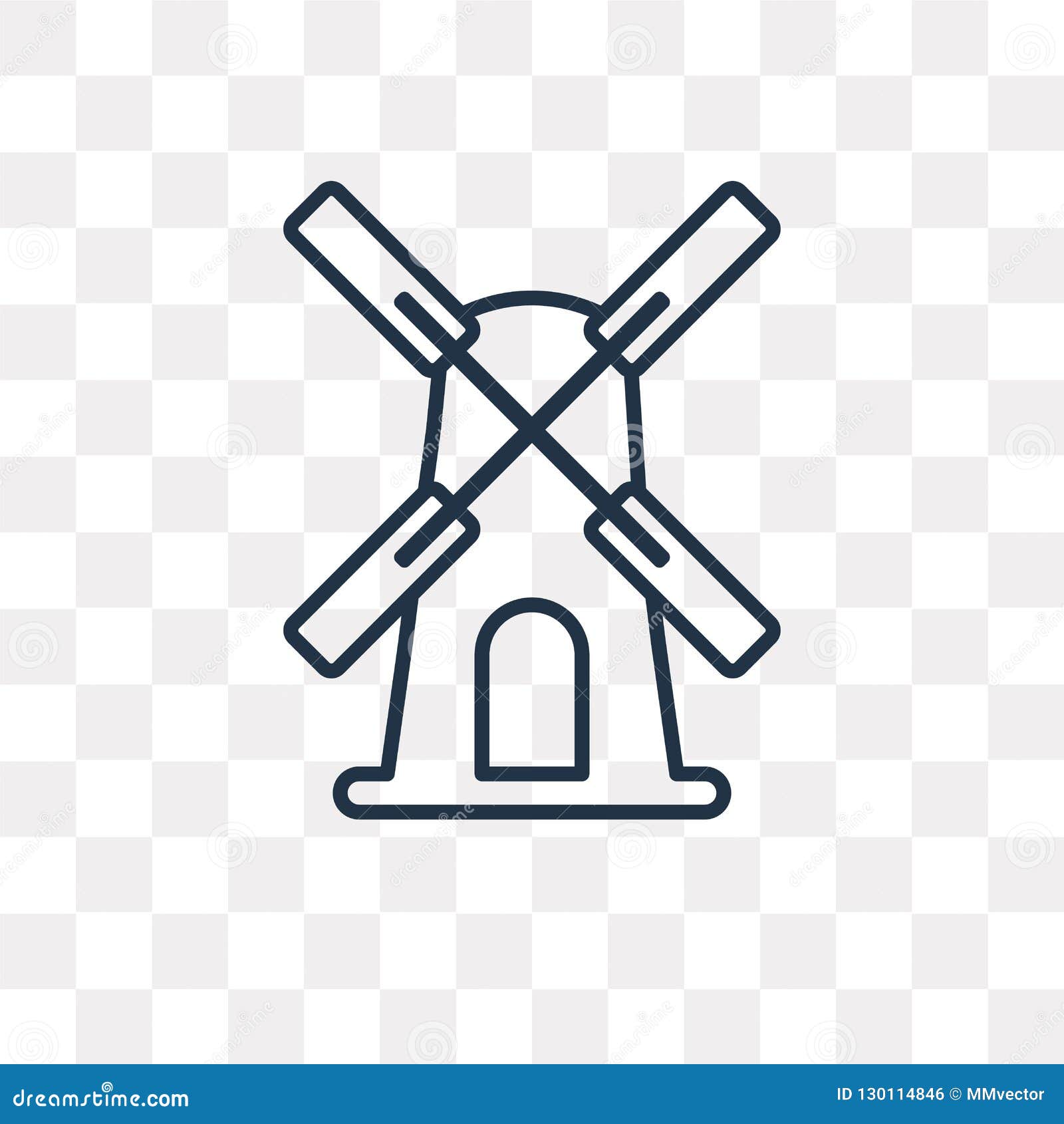 Mill Vector Illustration. Traditional Spainish Mill Sign Or Logo ...