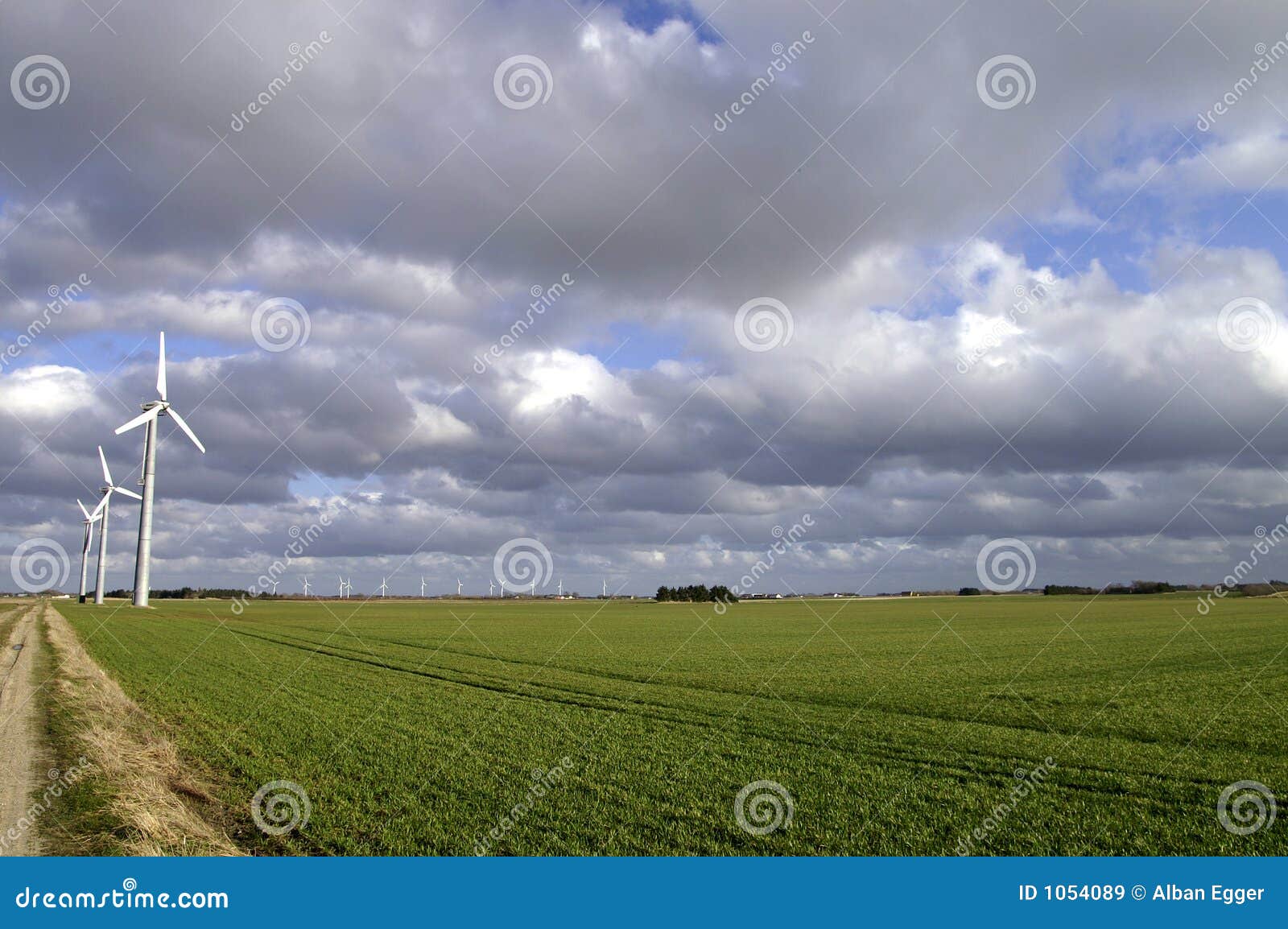 Wind in mills stock image. Image of three, windenergy - 1054089
