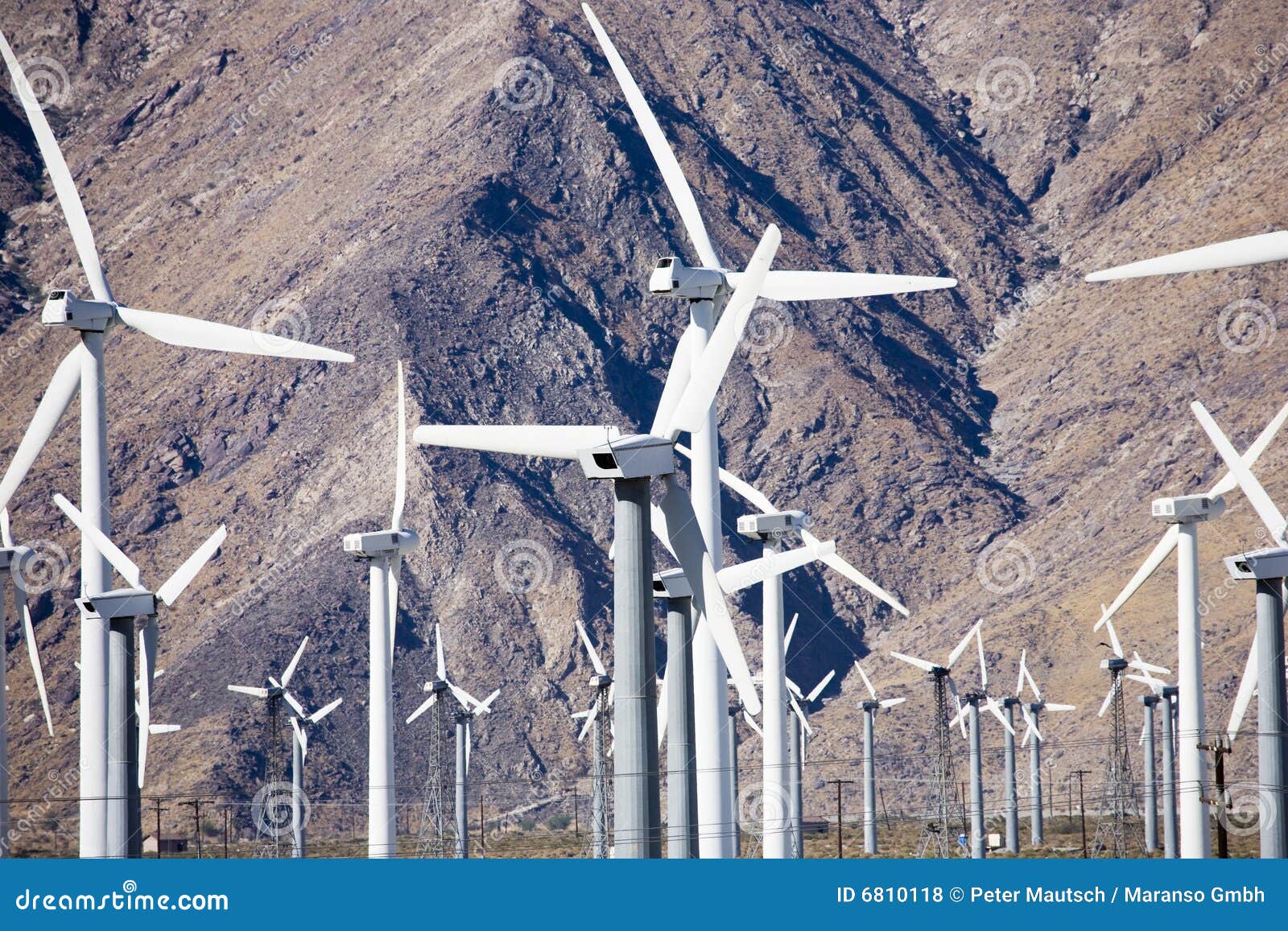 Wind Mills stock photo. Image of windfarm, rotor, turbine - 6810118