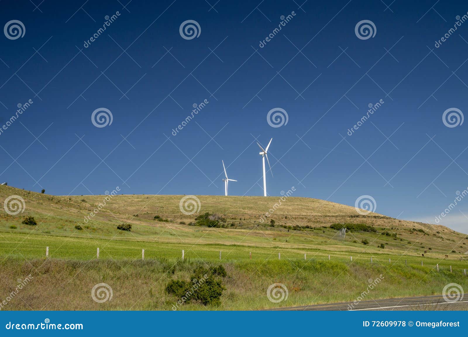 Wind mills stock photo. Image of environmental, desert - 72609978