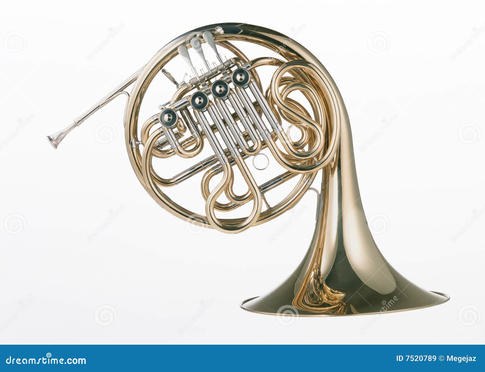 Wind Musical Instrument Isolated Over White Backgr Stock Image - Image ...
