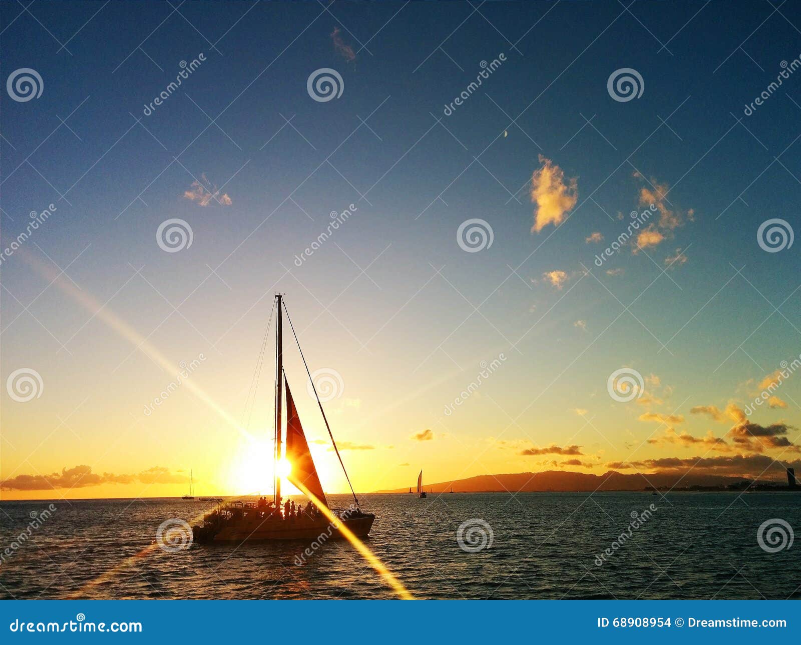 Wind in my Sails stock photo. Image of sails, wind, waikiki - 68908954