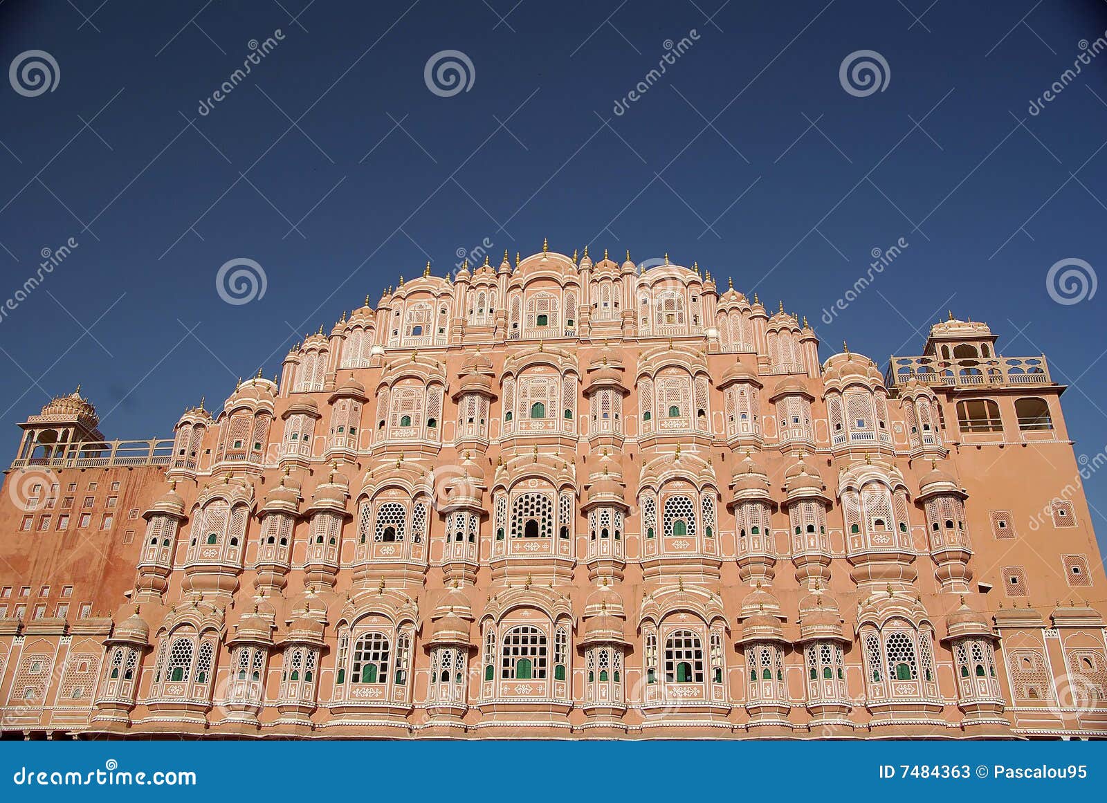 Wind Palace in Jaipur, Rajasthan Stock Image - Image of hawa, rajput ...