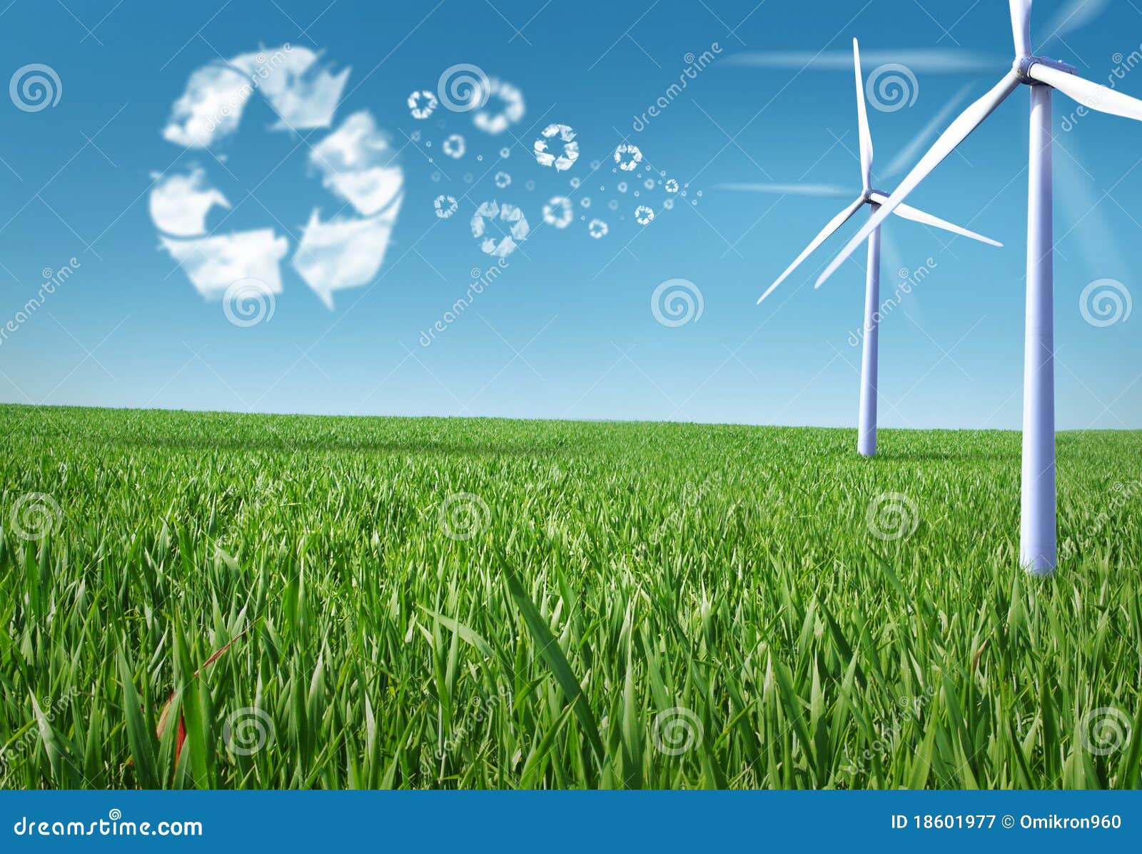 Wind park stock image. Image of green, energy, rive, transportation ...