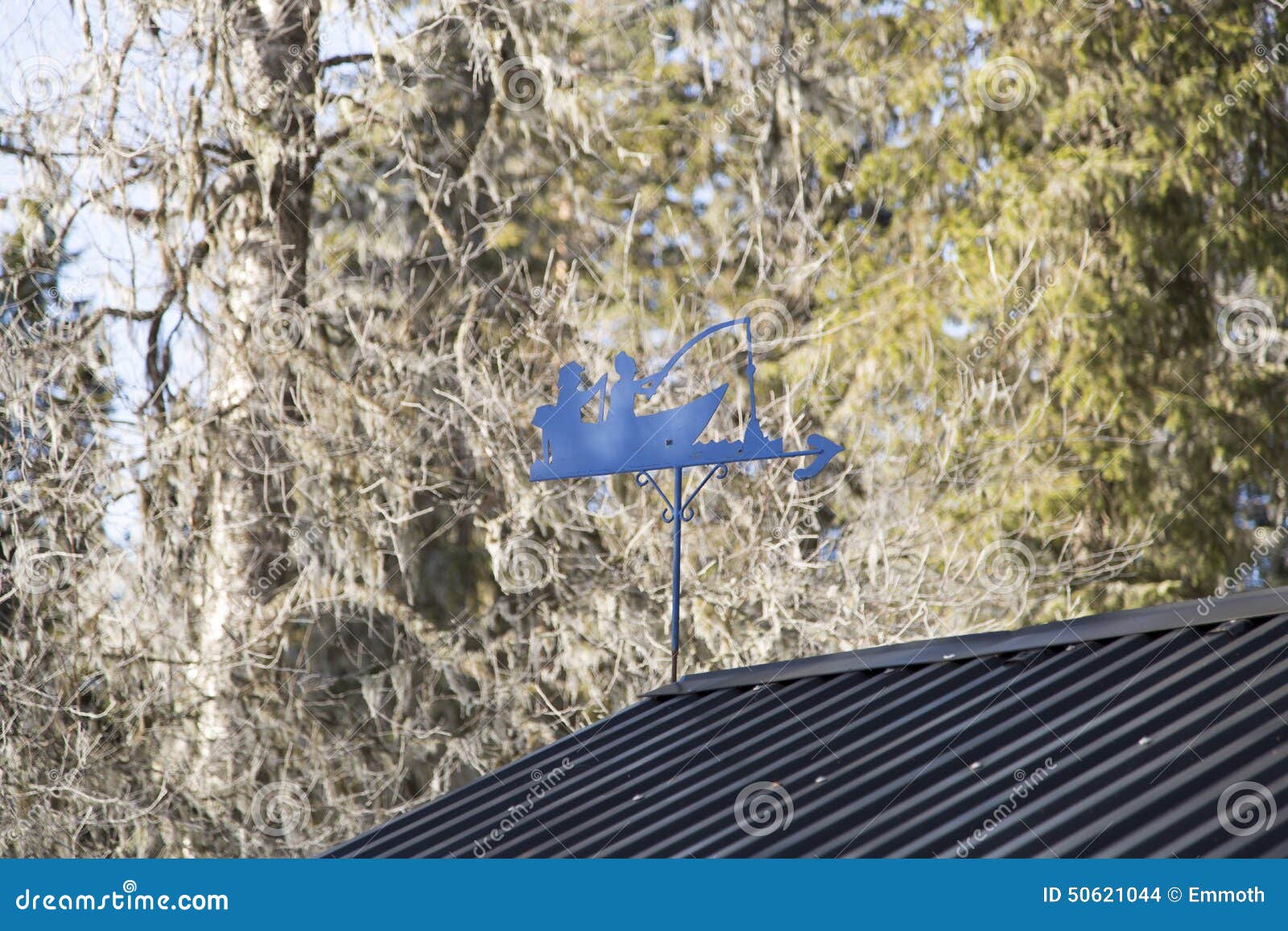 Wind Pointer on Roof stock photo. Image of steel, trees - 50621044