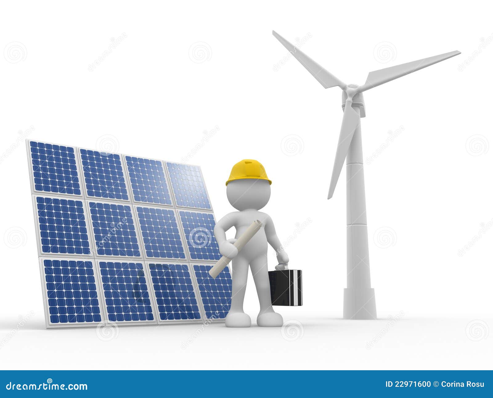 Wind-power stock illustration. Illustration of energy - 22971600