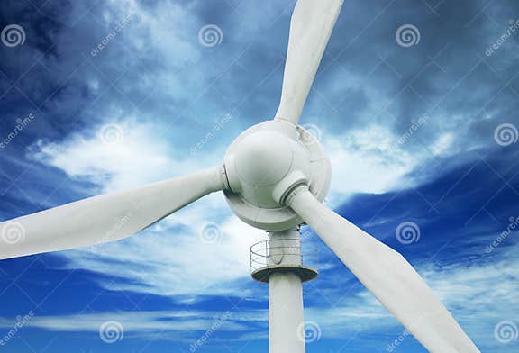Wind Power stock photo. Image of clouds, blades, propeller - 76840