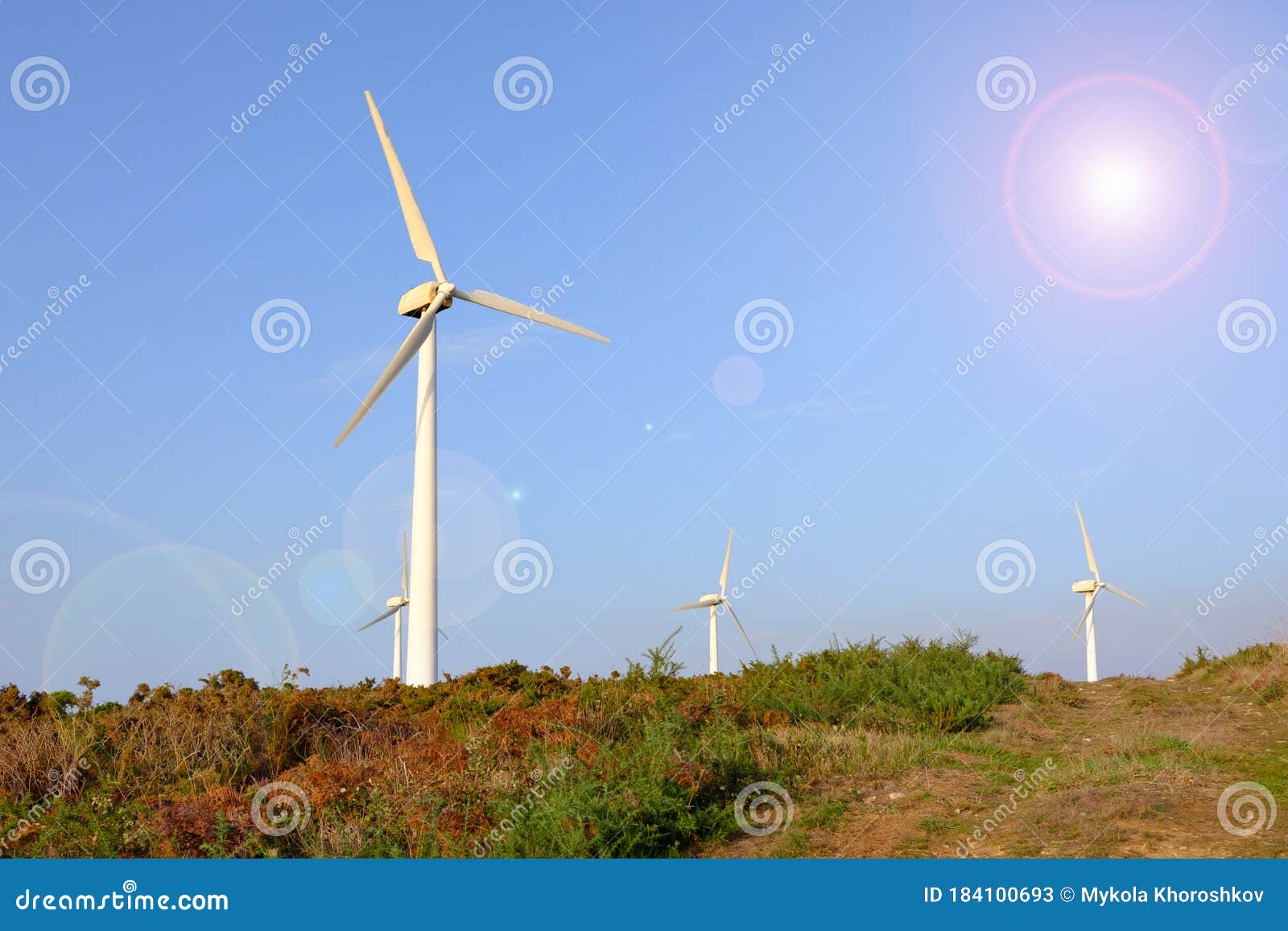 Wind Power Energy Generation Turbine Stock Image - Image of generator ...