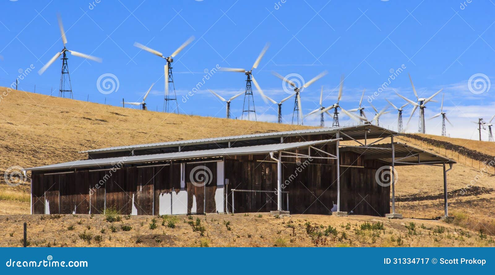 Wind Power Farm stock image. Image of barn, resource - 31334717