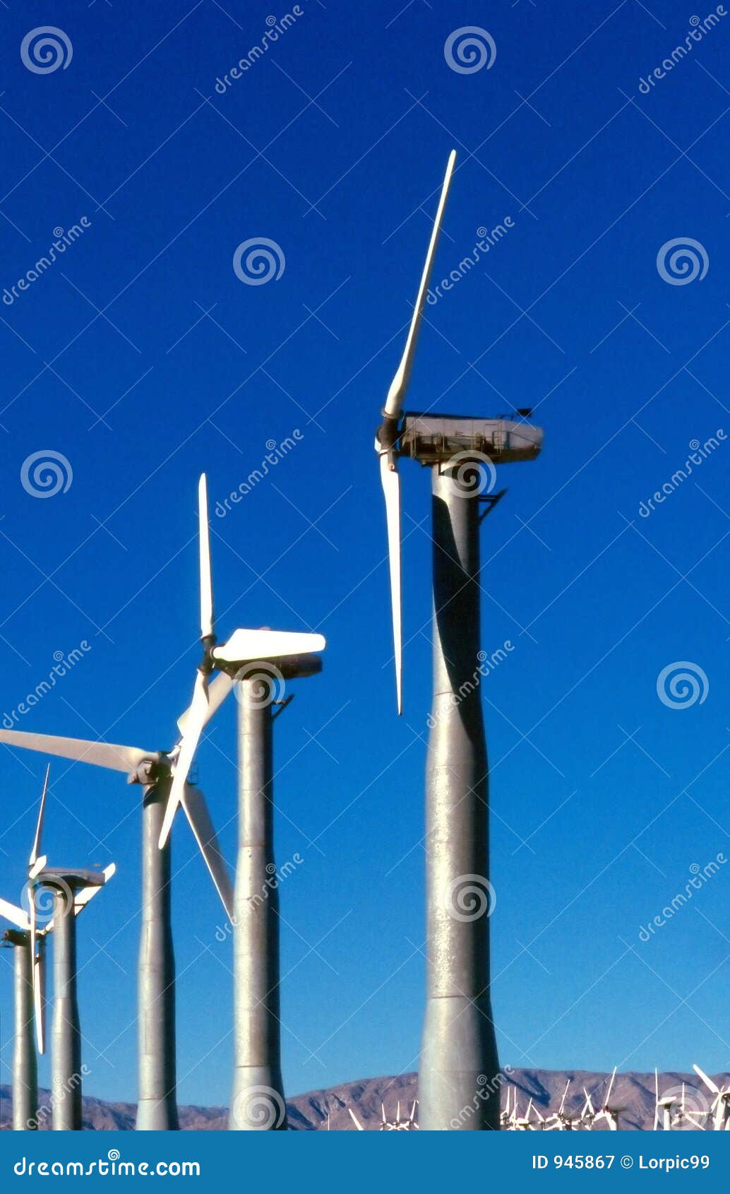 WIND POWER GENERATORS 1 stock image. Image of desert, mills - 945867