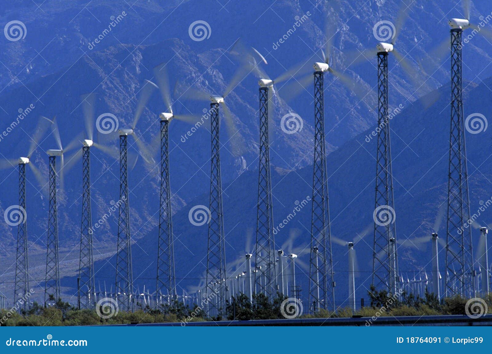 Wind Power Generators stock image. Image of california - 18764091