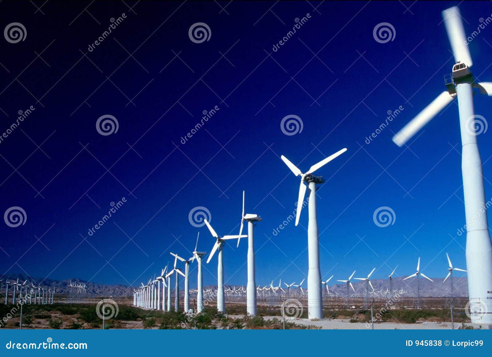 WIND POWER GENERATORS 2 stock photo. Image of california - 945838