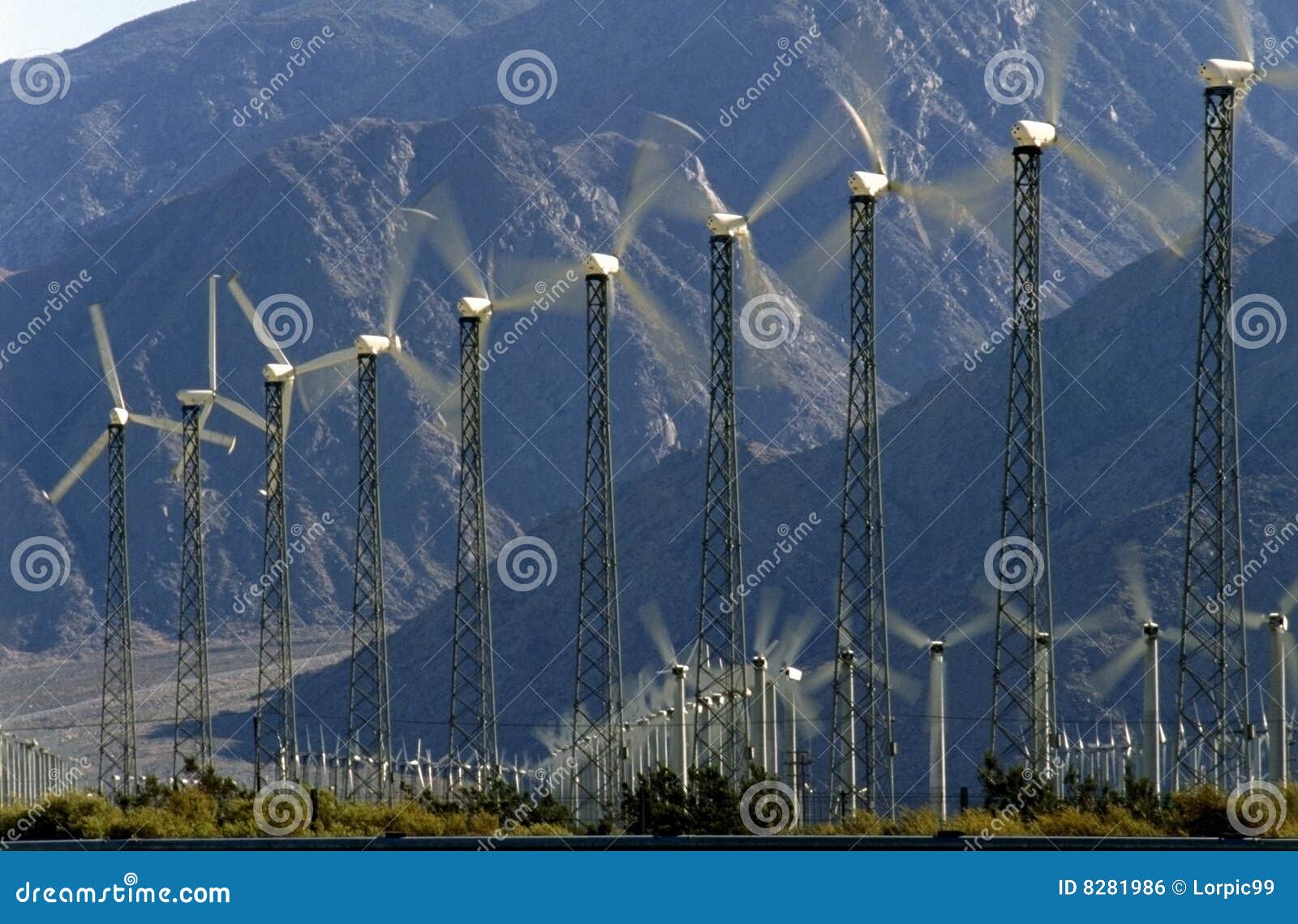 WIND POWER GENERATORS stock photo. Image of north, electric - 8281986