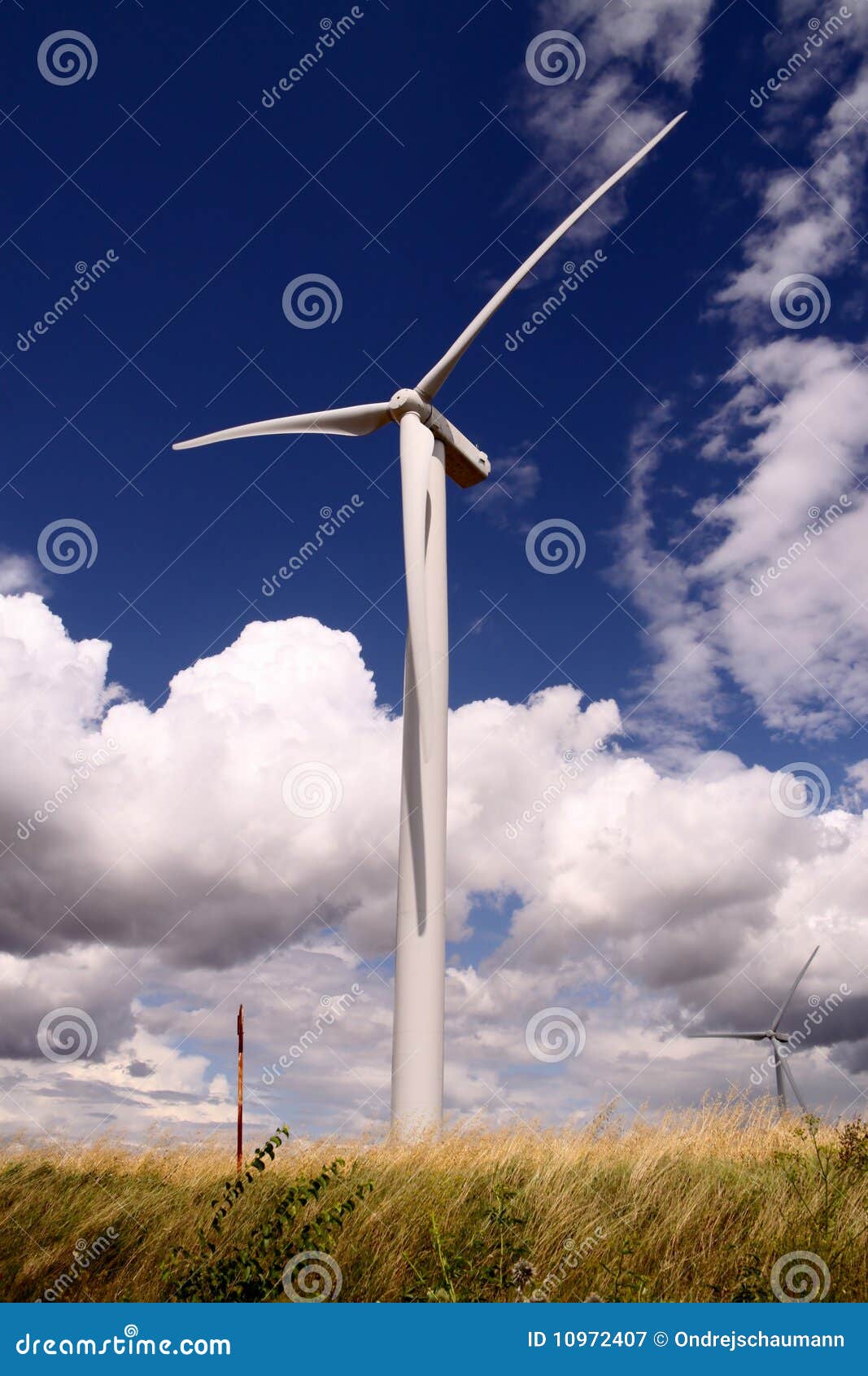 Wind-power installation stock image. Image of rotate - 10972407