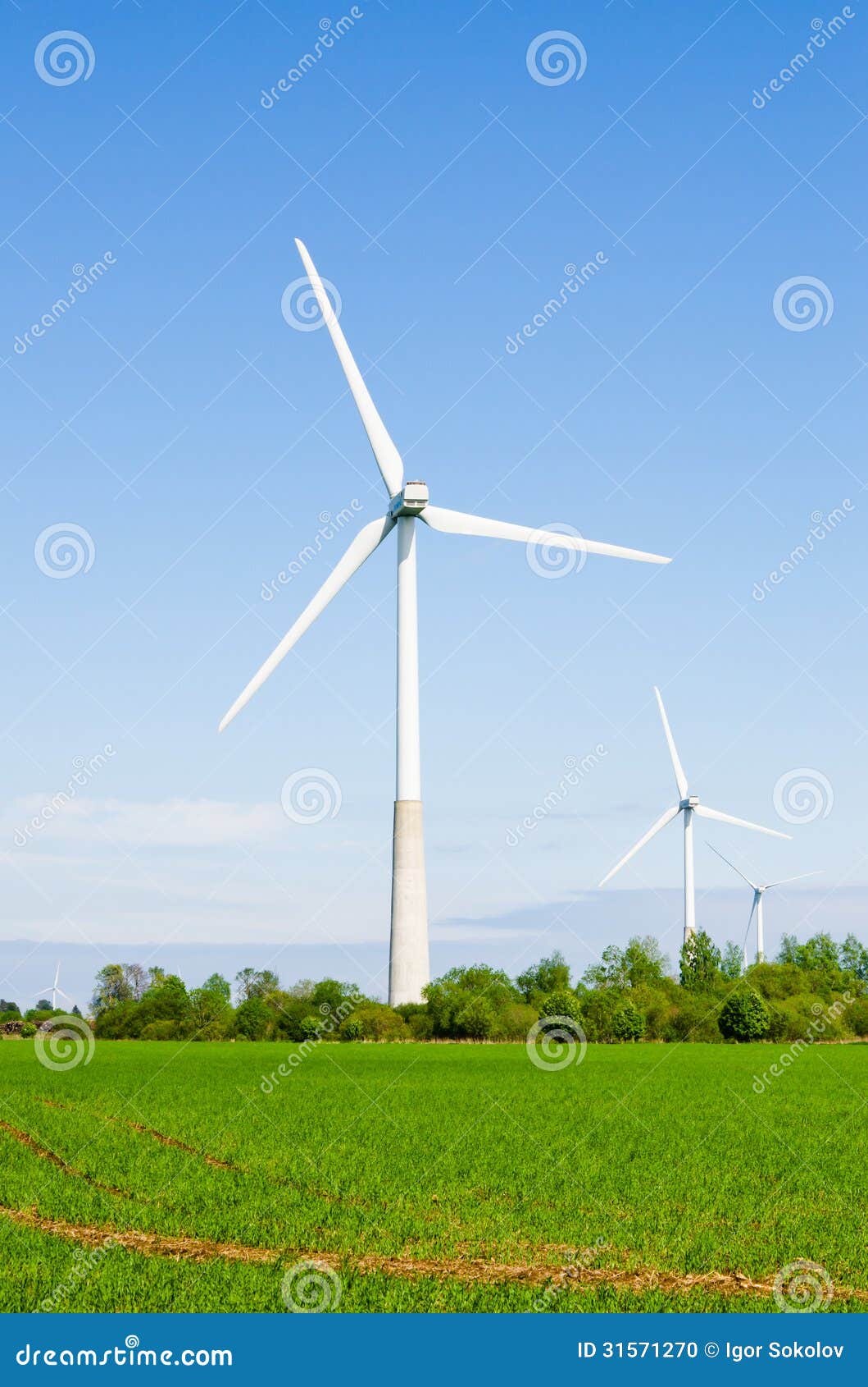 Wind power installation stock photo. Image of environment - 31571270