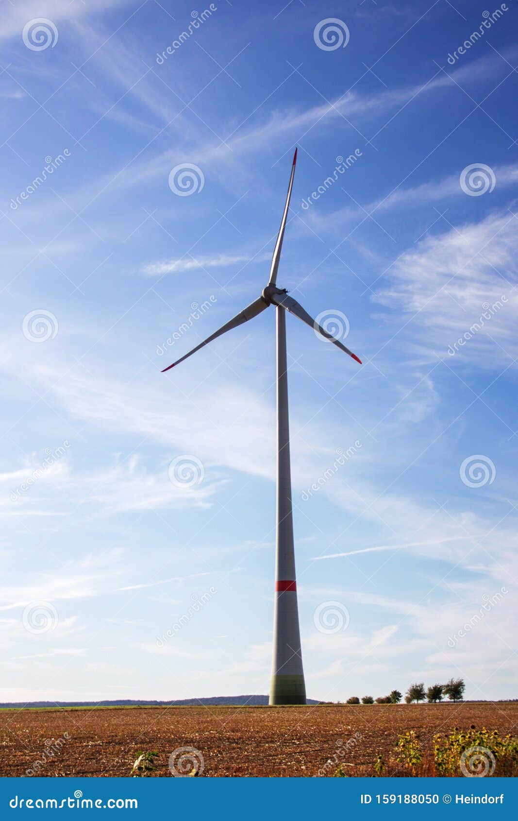 Wind Power Plant Also Called Wind Power Converter Stock Photo - Image ...