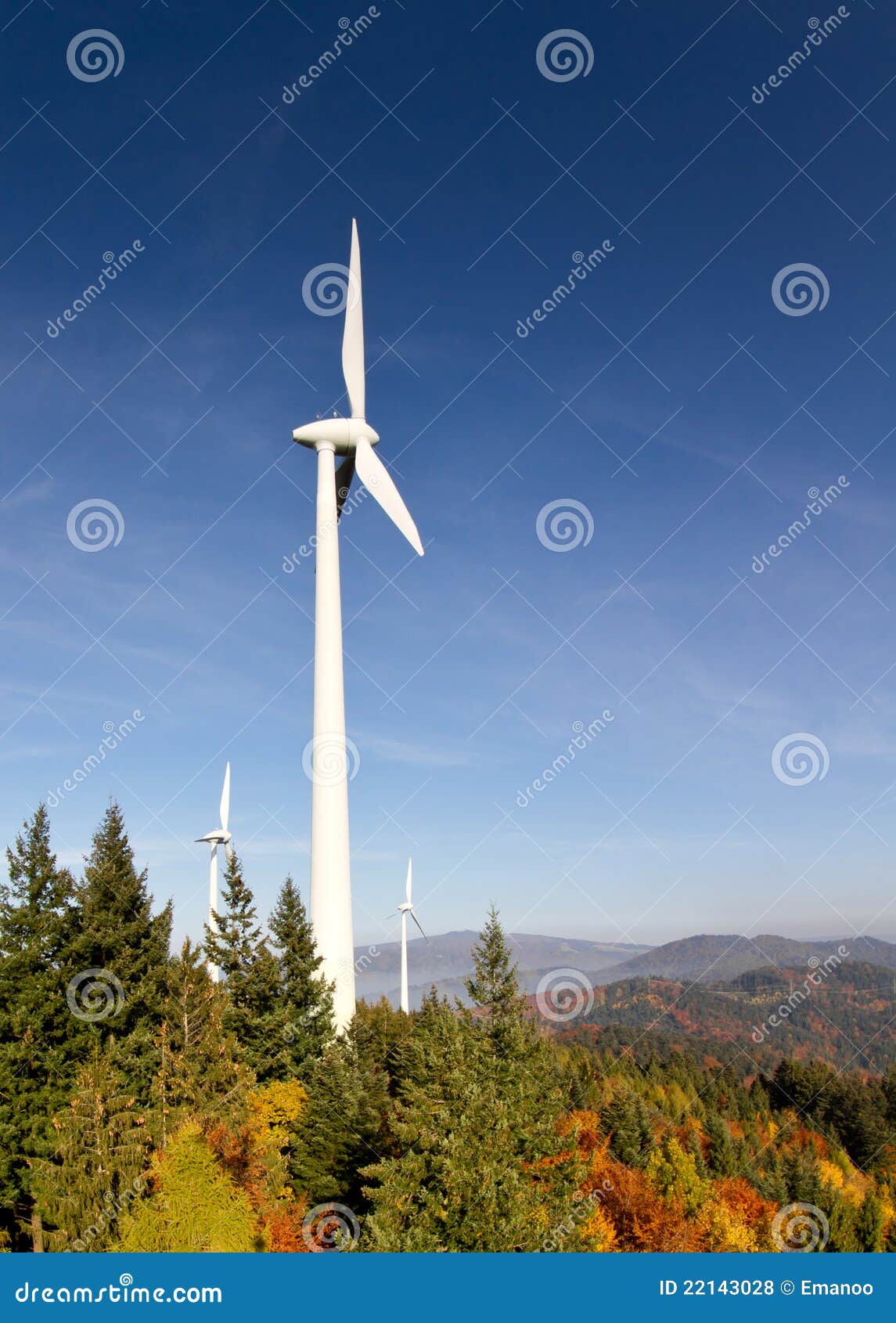 Wind Power Plant in Black Forest Stock Photo - Image of generation ...