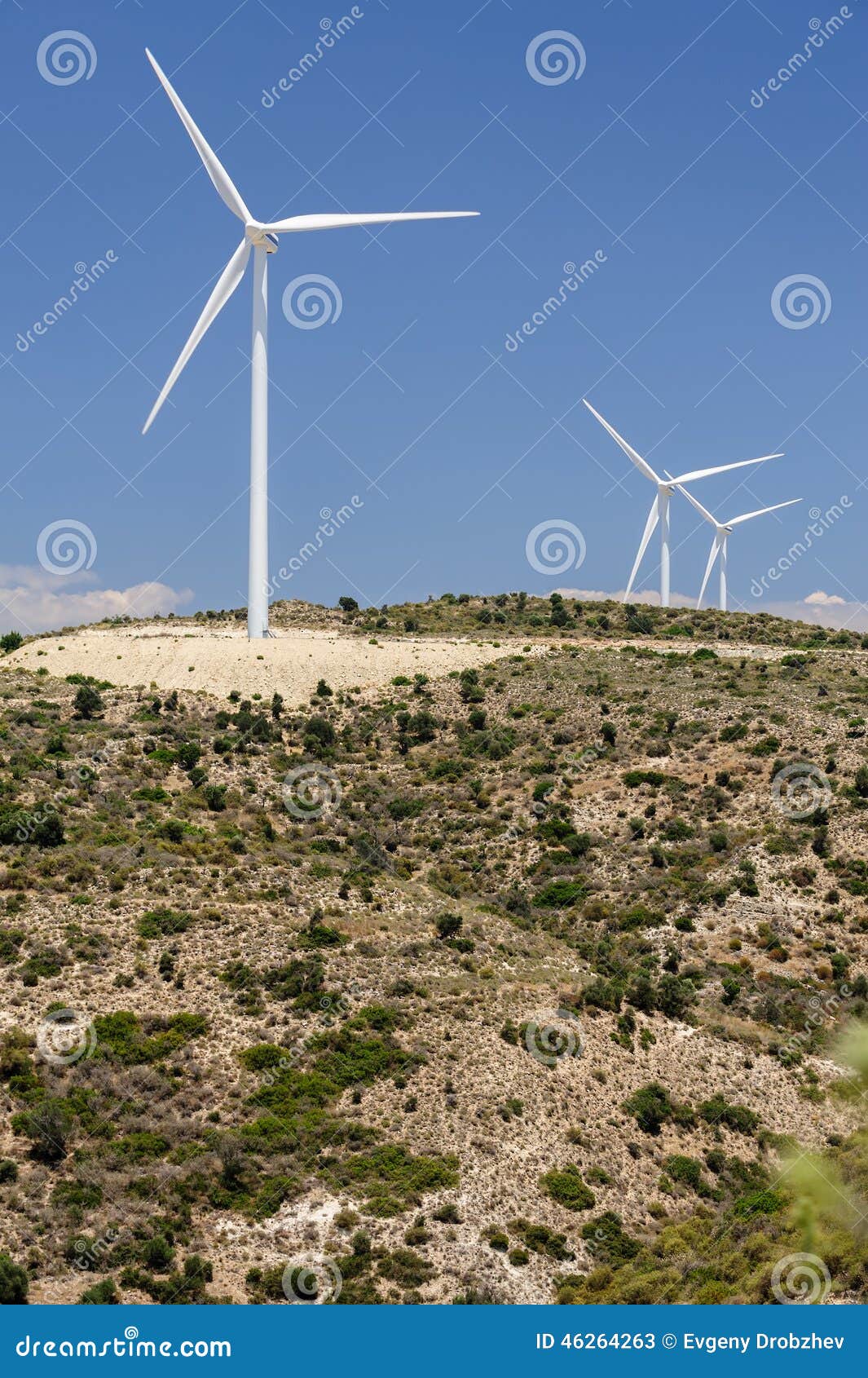 Wind power plant stock image. Image of hill, rural, innovation - 46264263