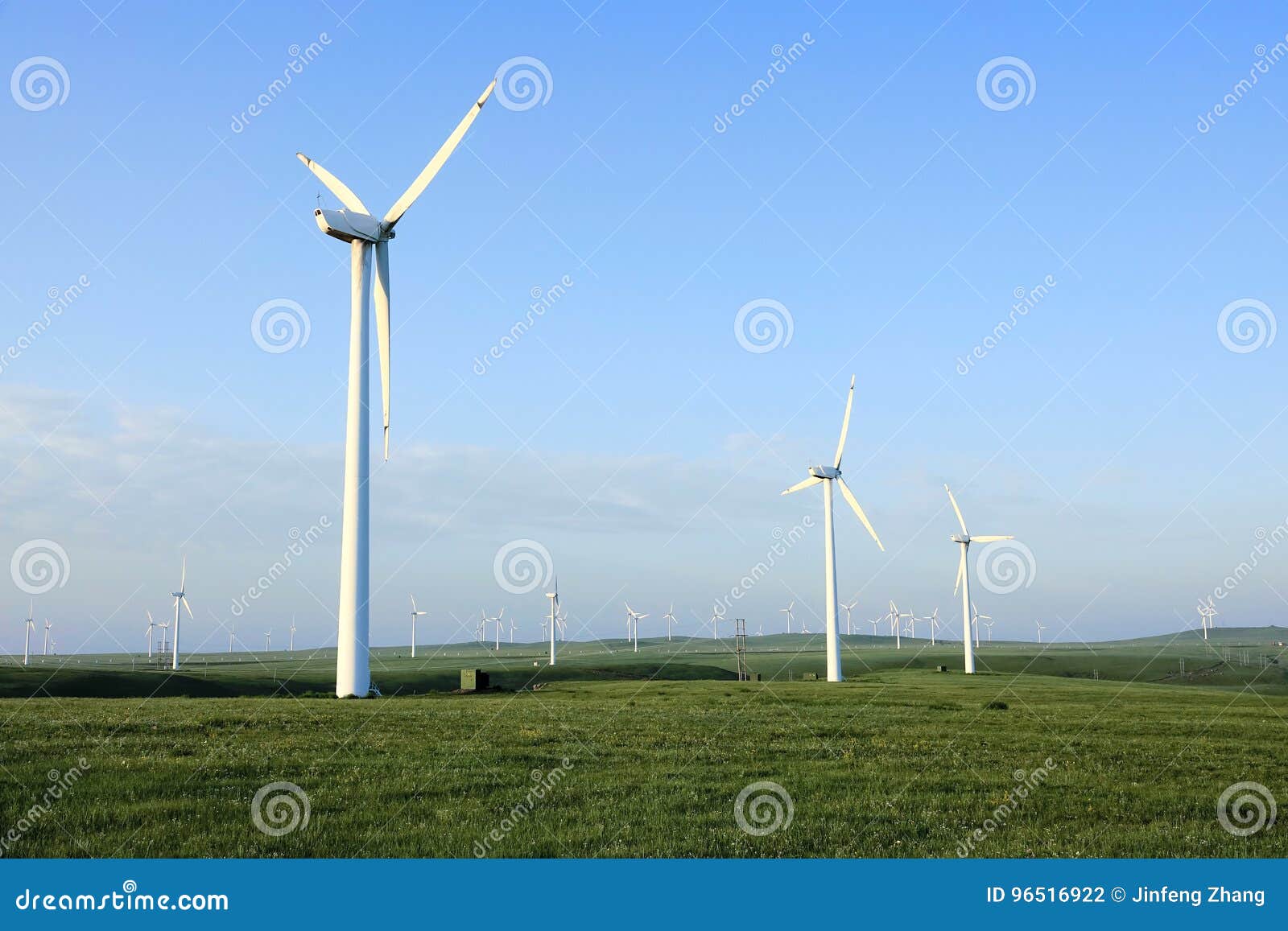 Wind power plant editorial photography. Image of cloud - 96516922