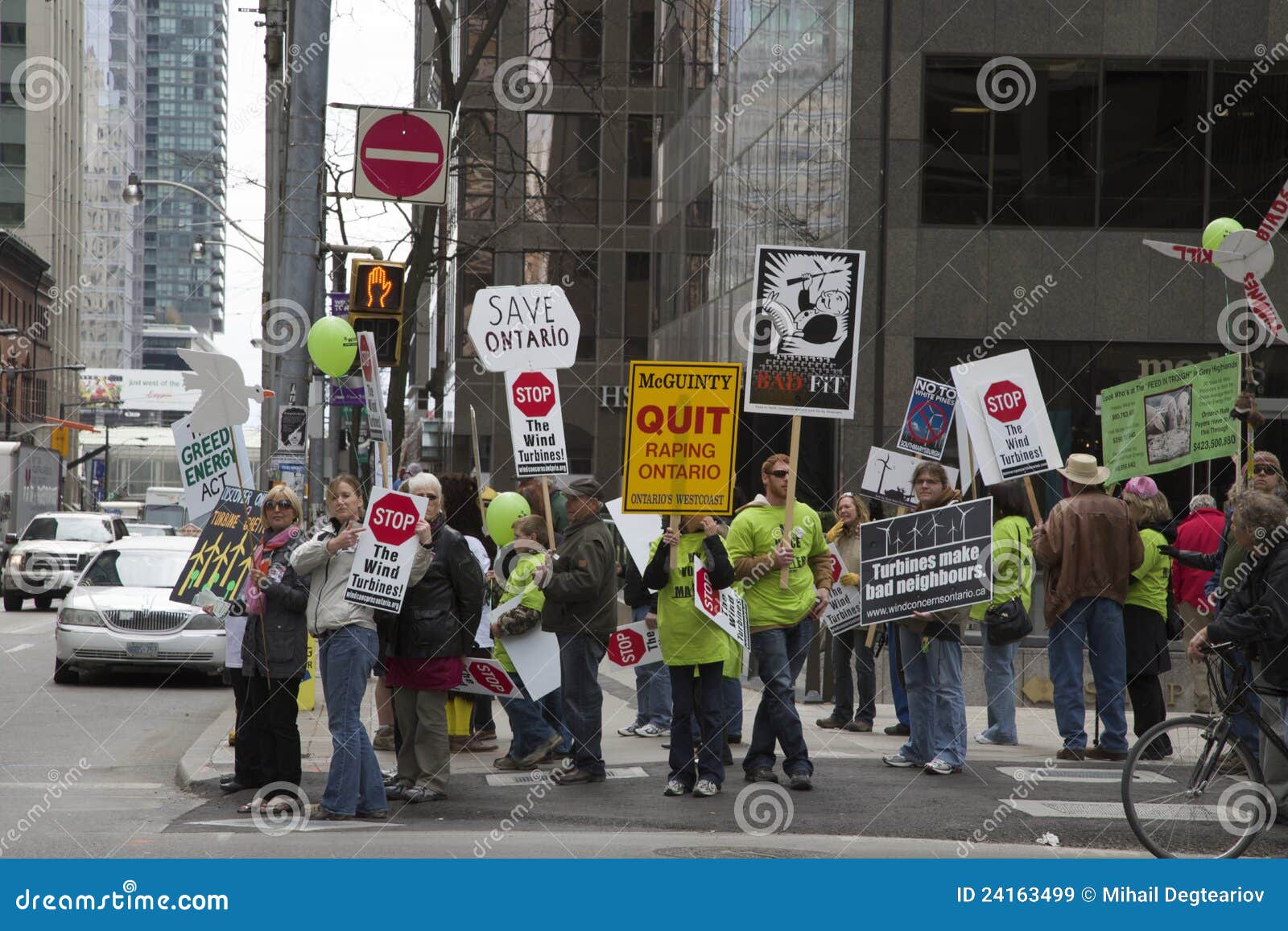 Wind Power Protest in Toronto Editorial Stock Image - Image of ...