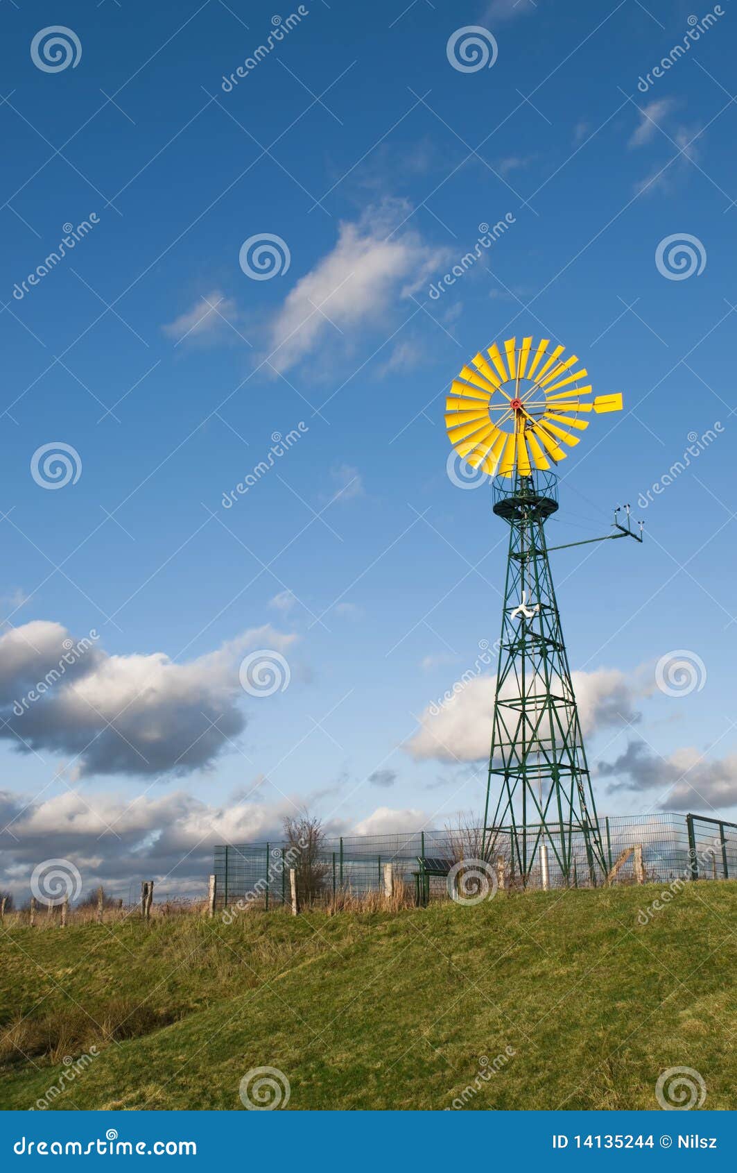 Wind Power Spinning the Windmill Stock Photo - Image of farm, energy ...