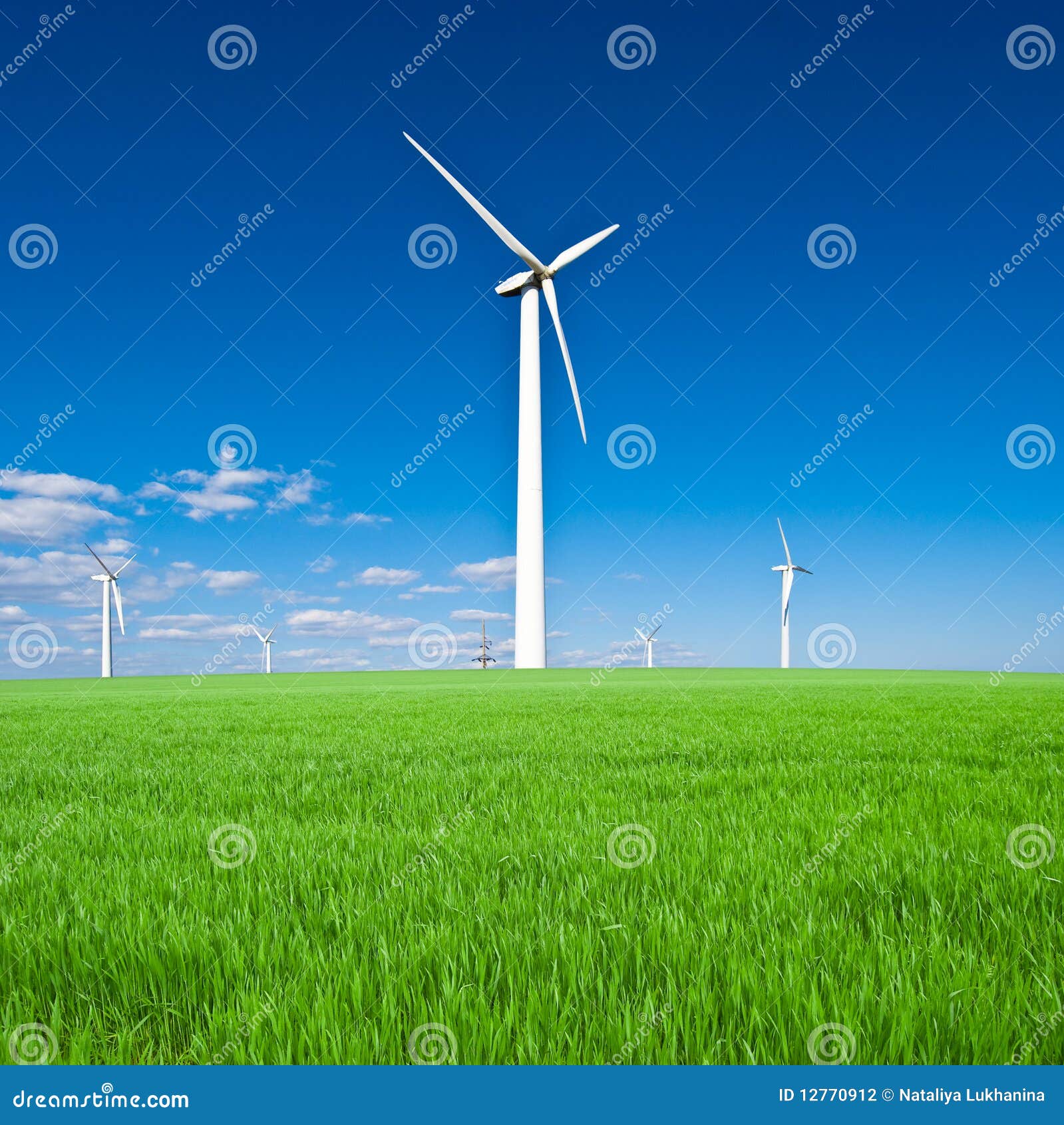 Wind power station stock photo. Image of environment - 12770912