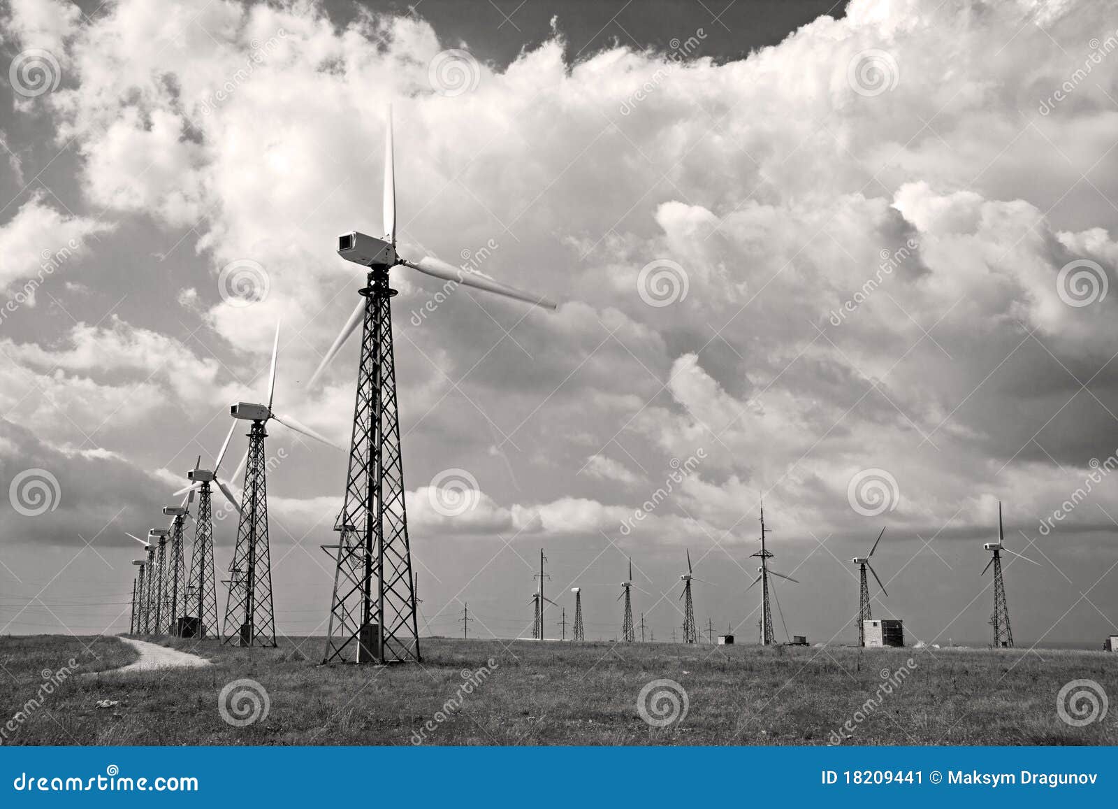 Wind power station stock image. Image of warming, ecology - 18209441