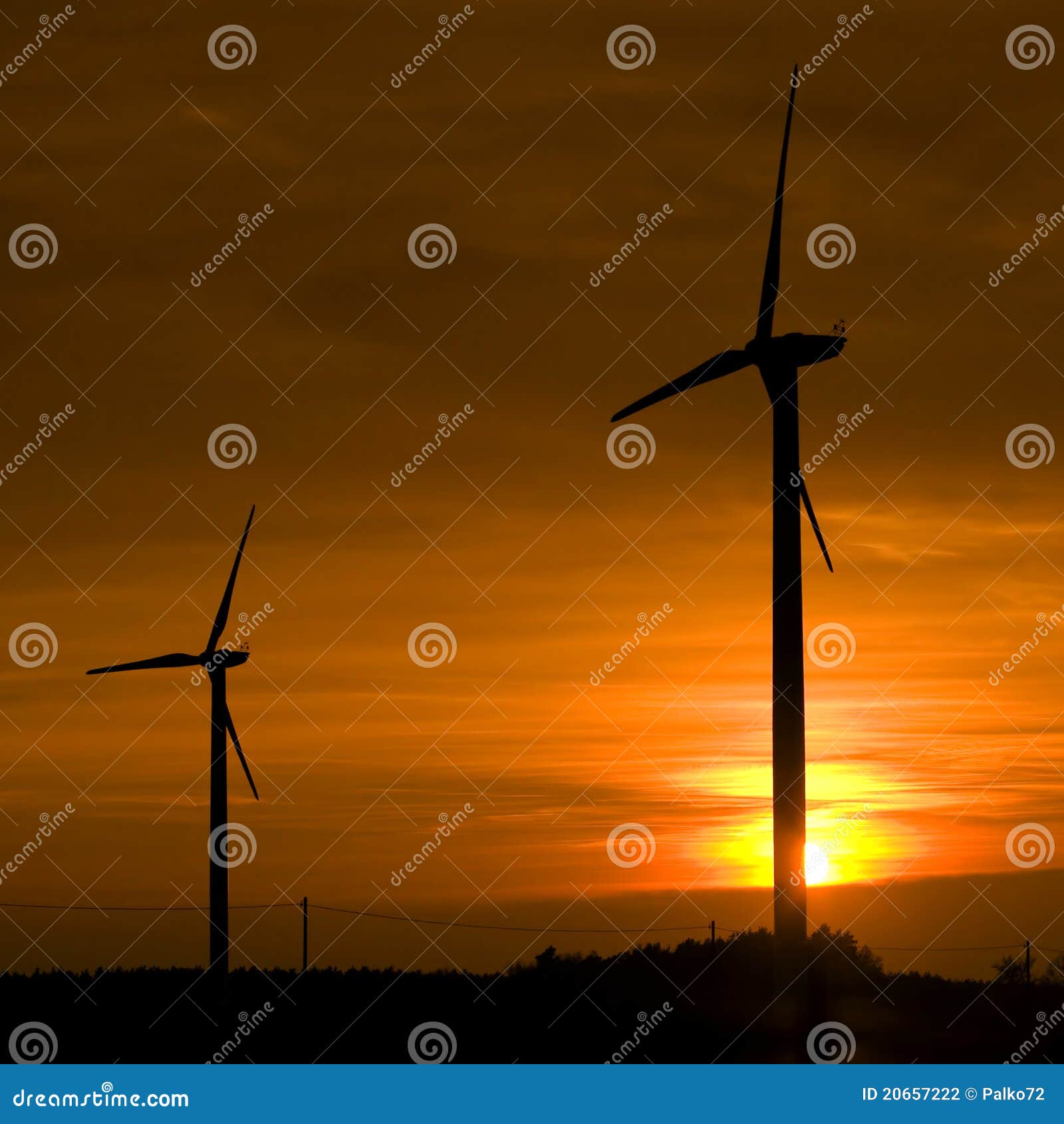 Wind power station stock photo. Image of energy, dark - 20657222