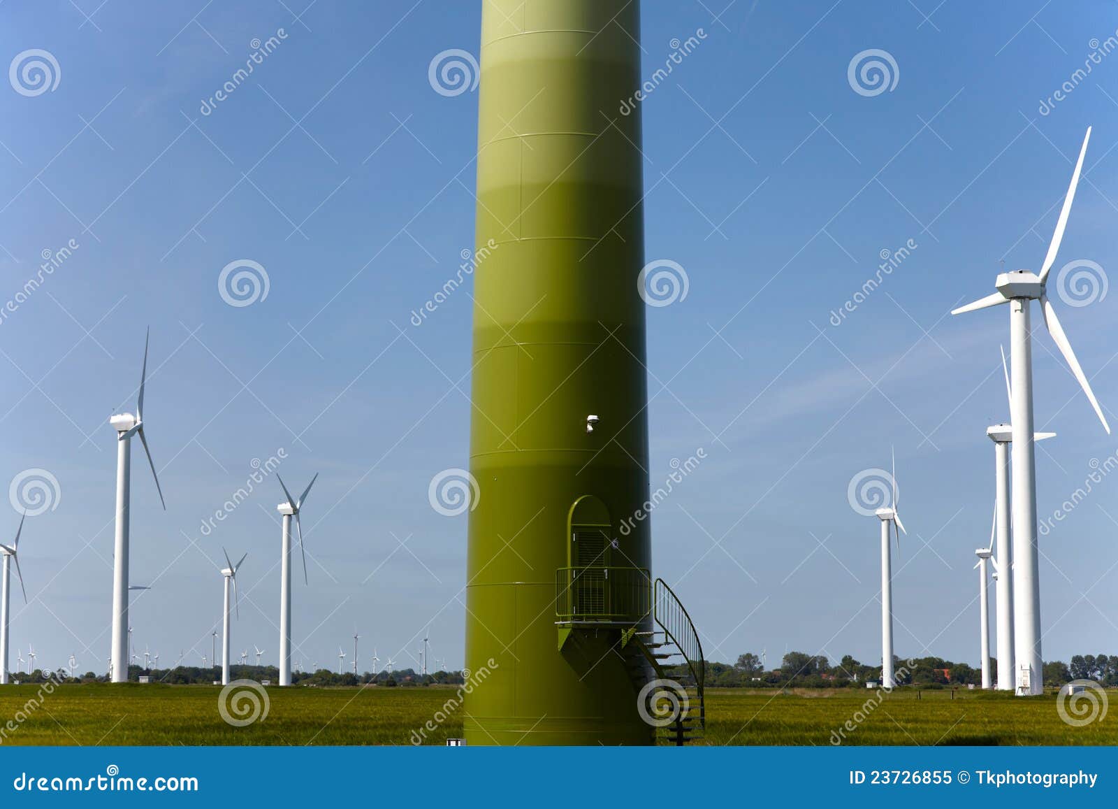 Wind power station stock image. Image of industry, fuel - 23726855