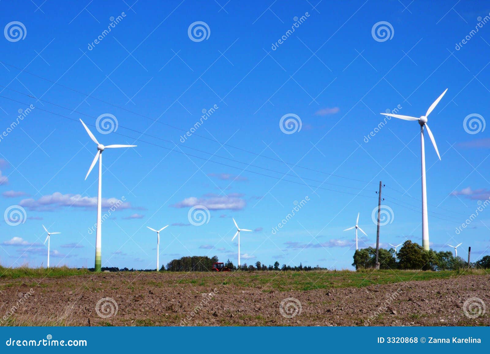 Wind power station stock photo. Image of power, cloud - 3320868