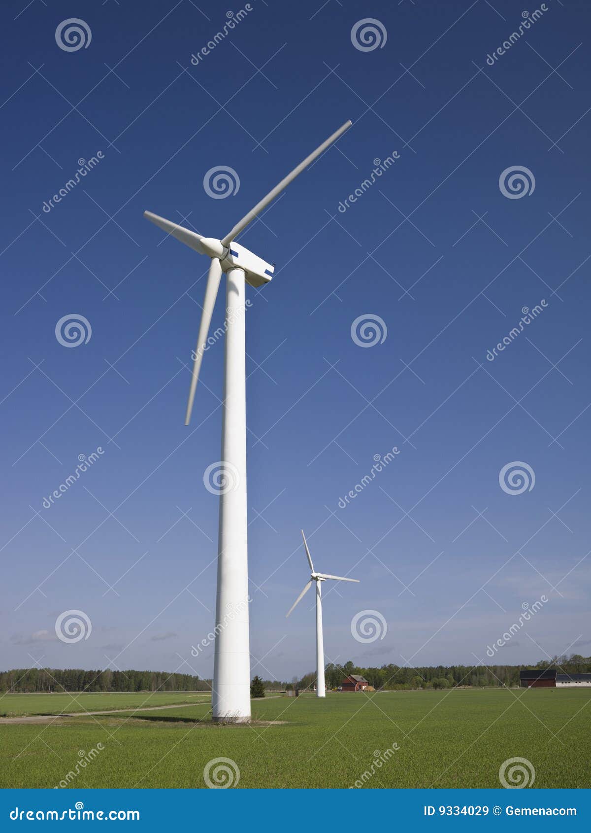 Wind power station stock image. Image of wind, blue, view - 9334029