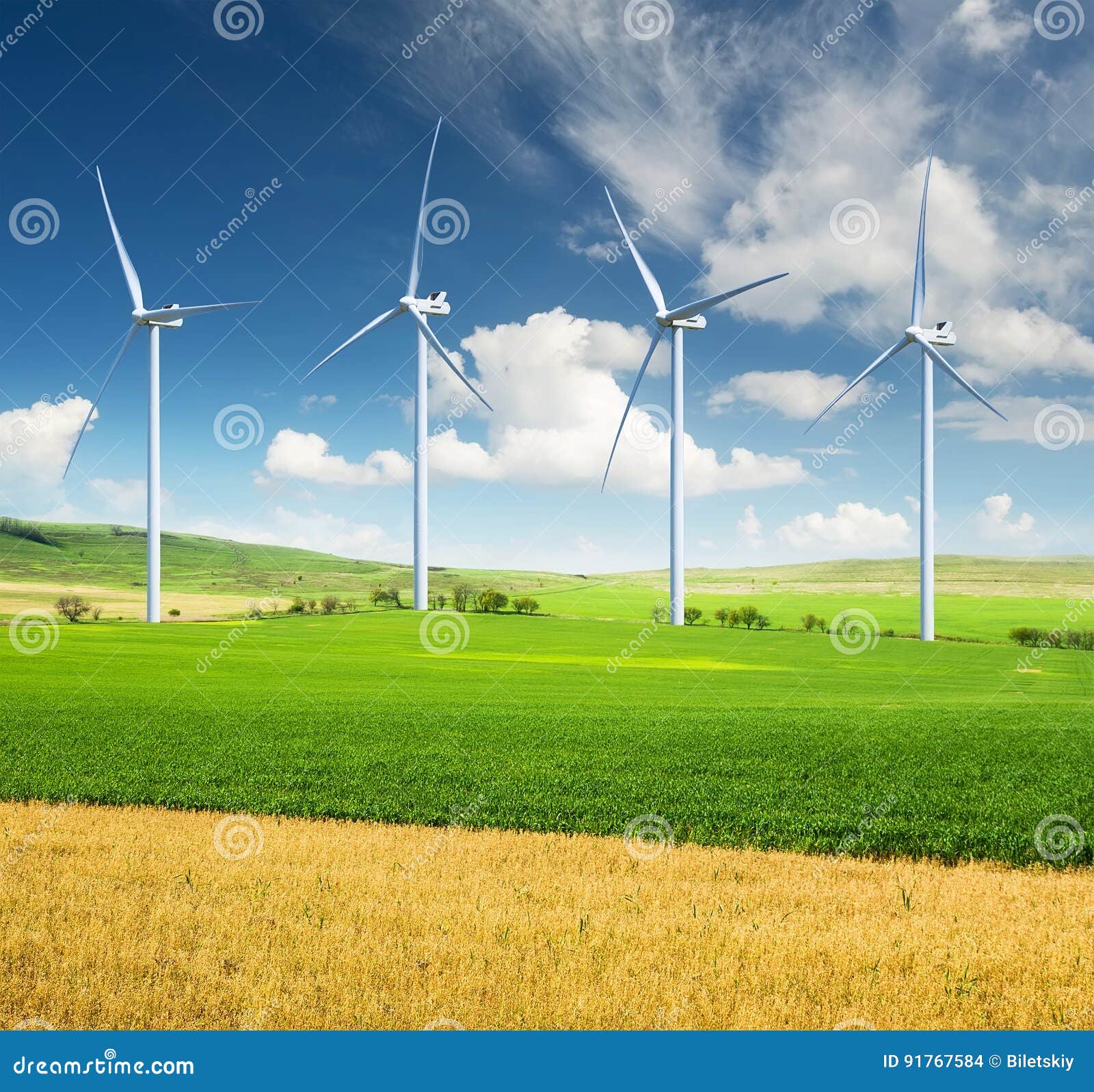 Wind power station stock photo. Image of farm, environmentalism - 91767584
