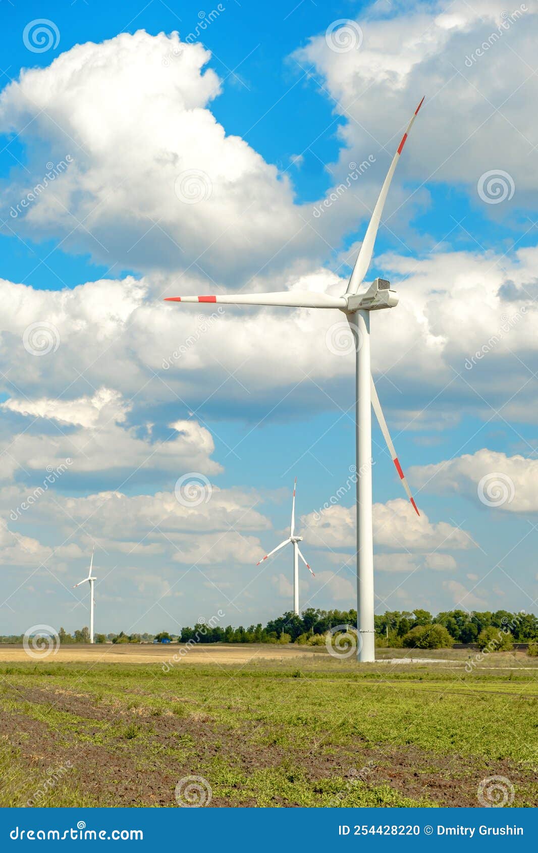 Wind power station stock photo. Image of view, plant - 254428220