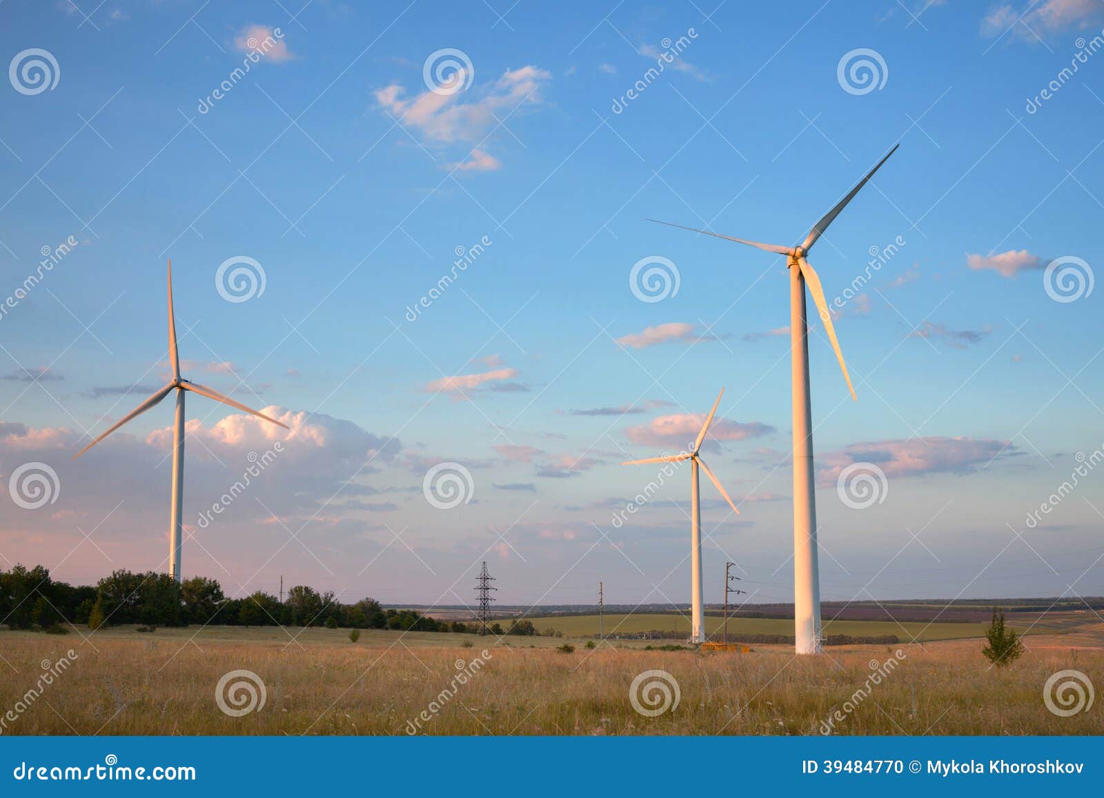 Wind power station stock photo. Image of blue, generator - 39484770