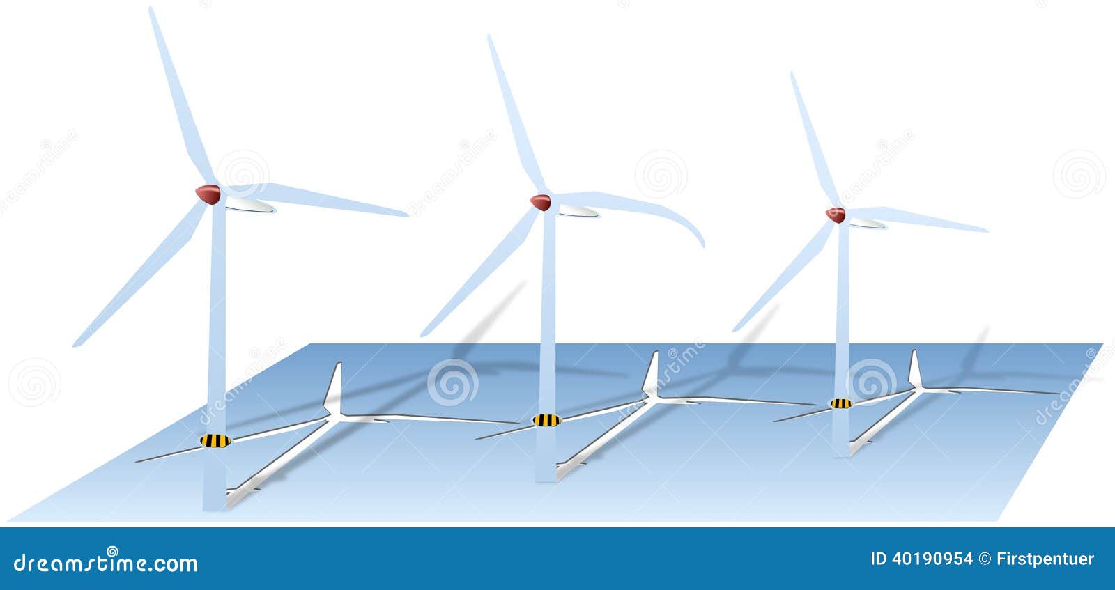 Wind Power Stations Cutted and Folded from Paper Stock Illustration ...