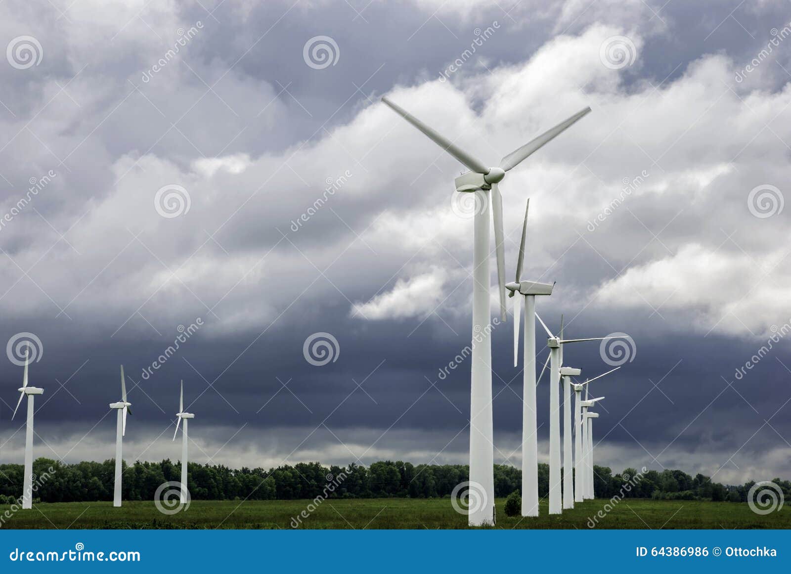 Wind power stock photo. Image of electricity, friendly - 64386986