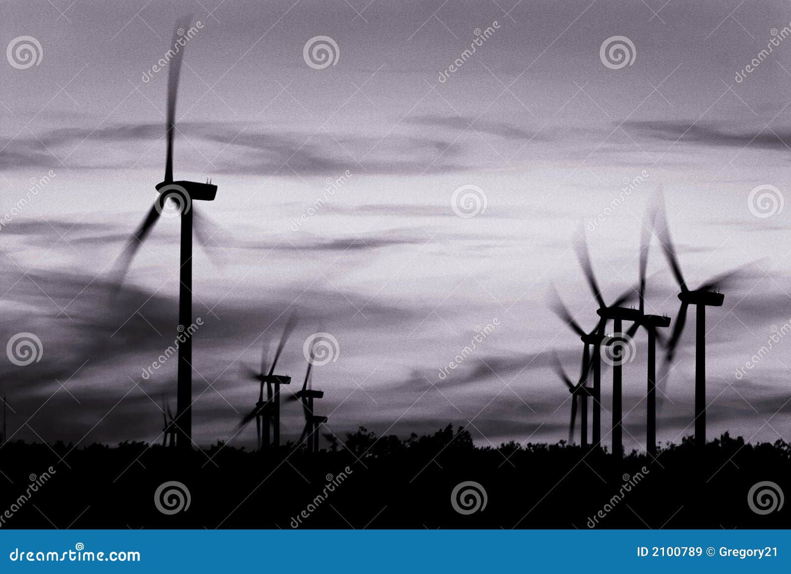 Wind Powered Electric Generators Stock Image - Image of generator ...