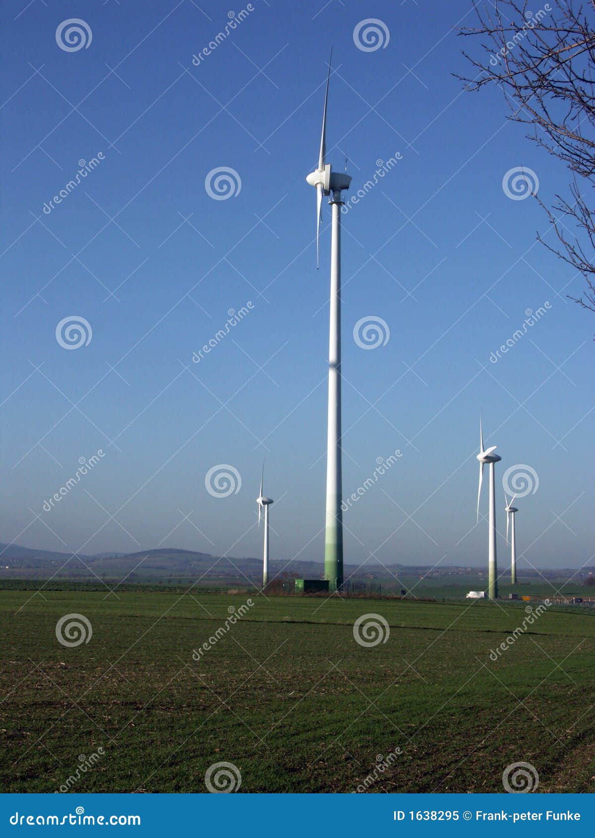 Wind Powered Electrical Generators Stock Image - Image of electric ...