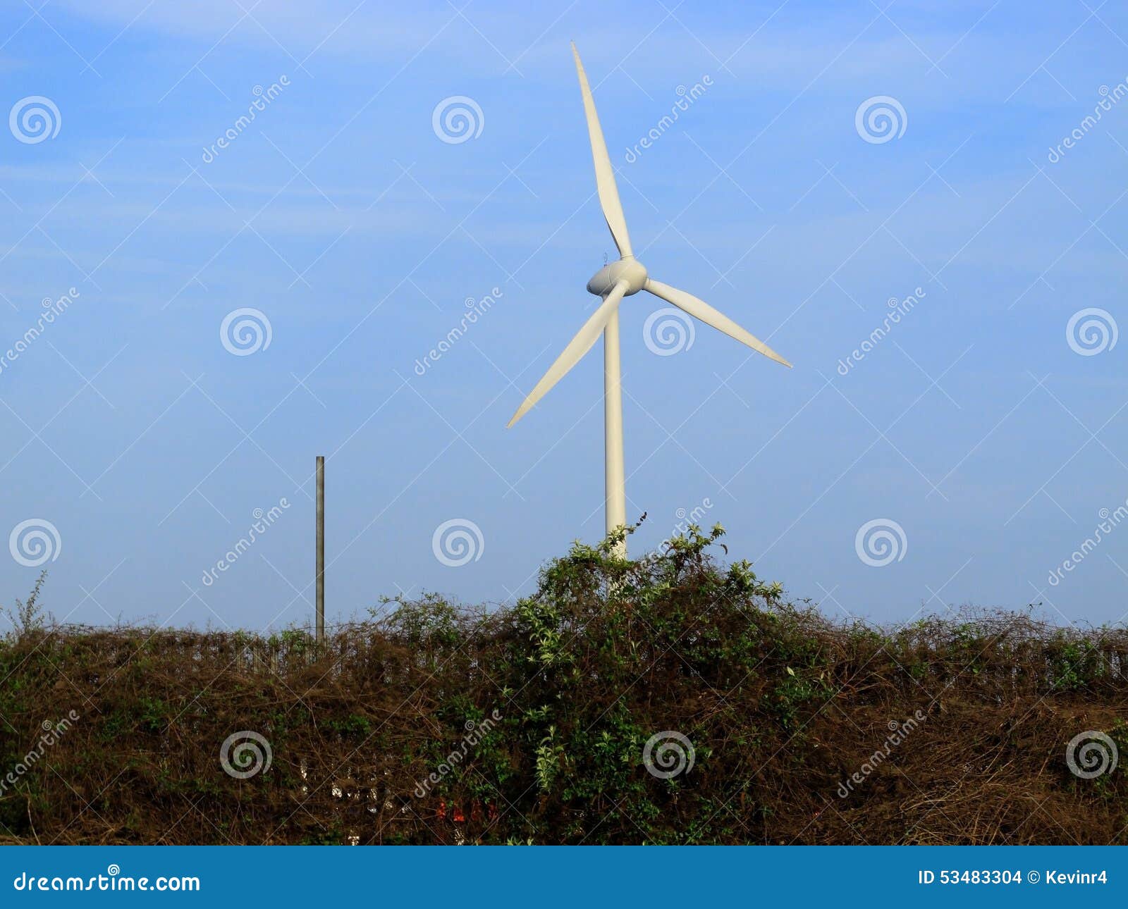 Wind powered generator stock photo. Image of environment - 53483304