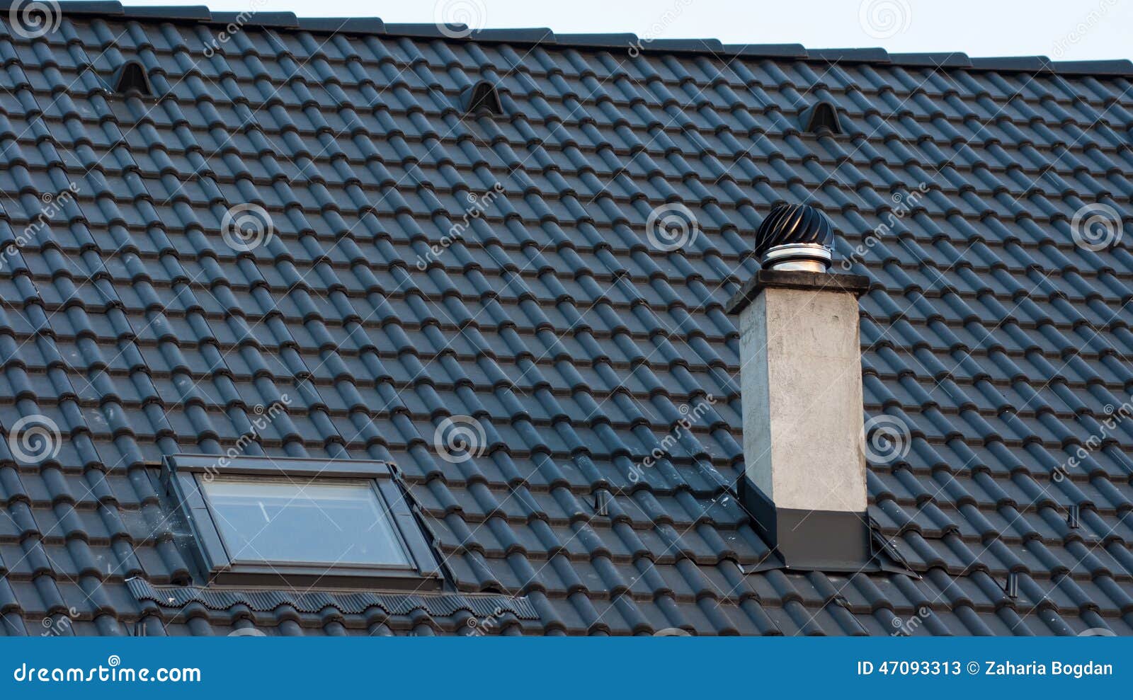 Wind Protection Chimney Cap Stock Image - Image of fireplace, aluminum ...