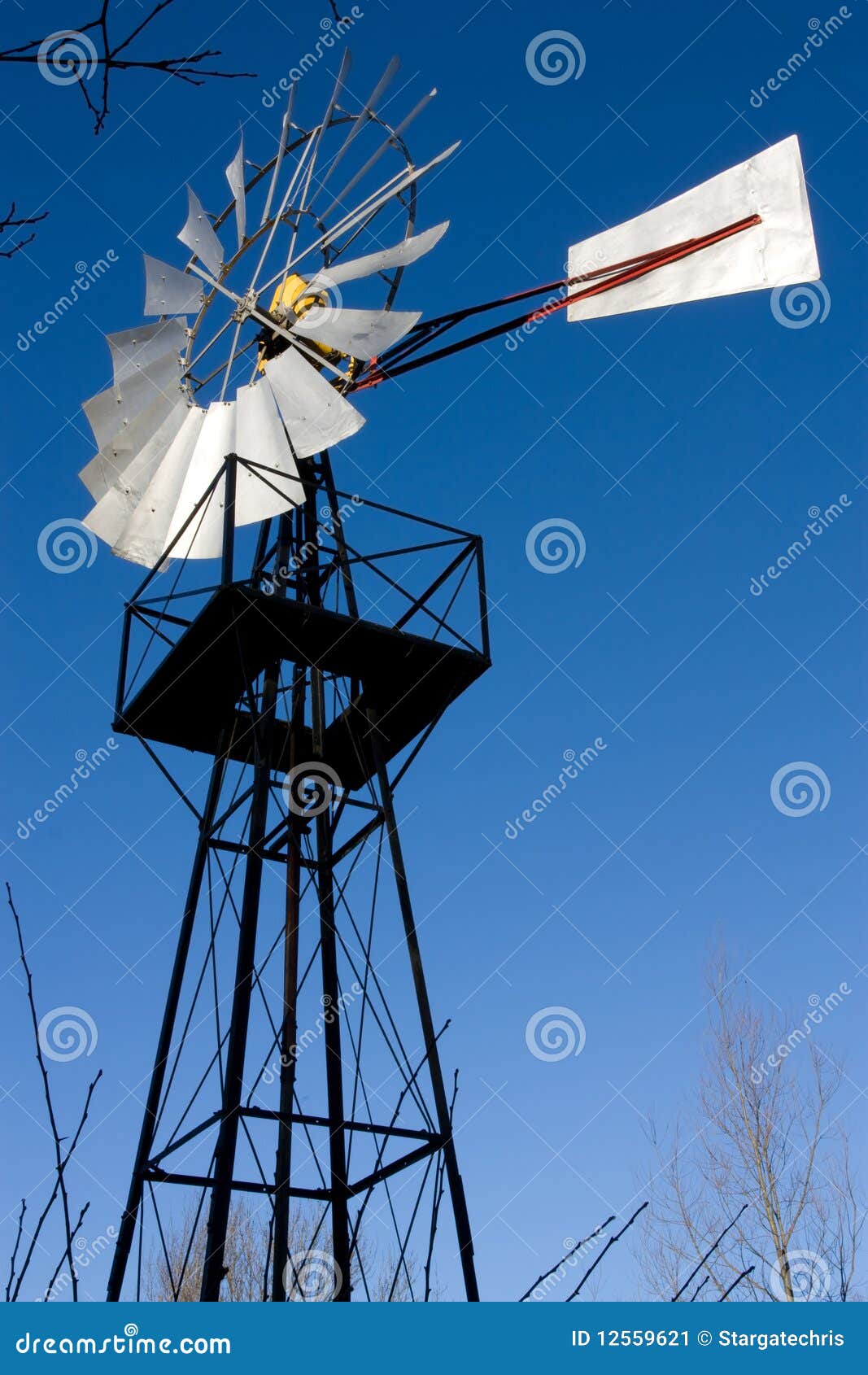 Wind Pump stock image. Image of outdoor, mechanical, alternative - 12559621
