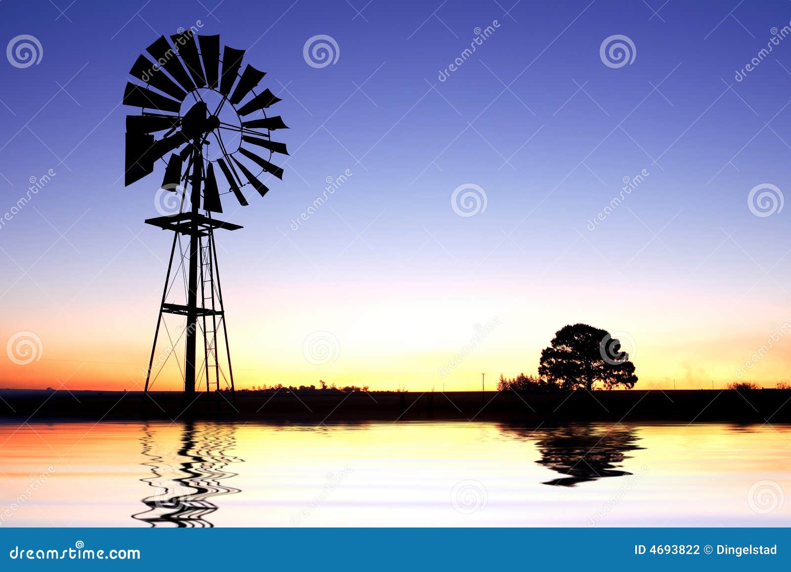 Wind pump stock photo. Image of land, property, american - 4693822