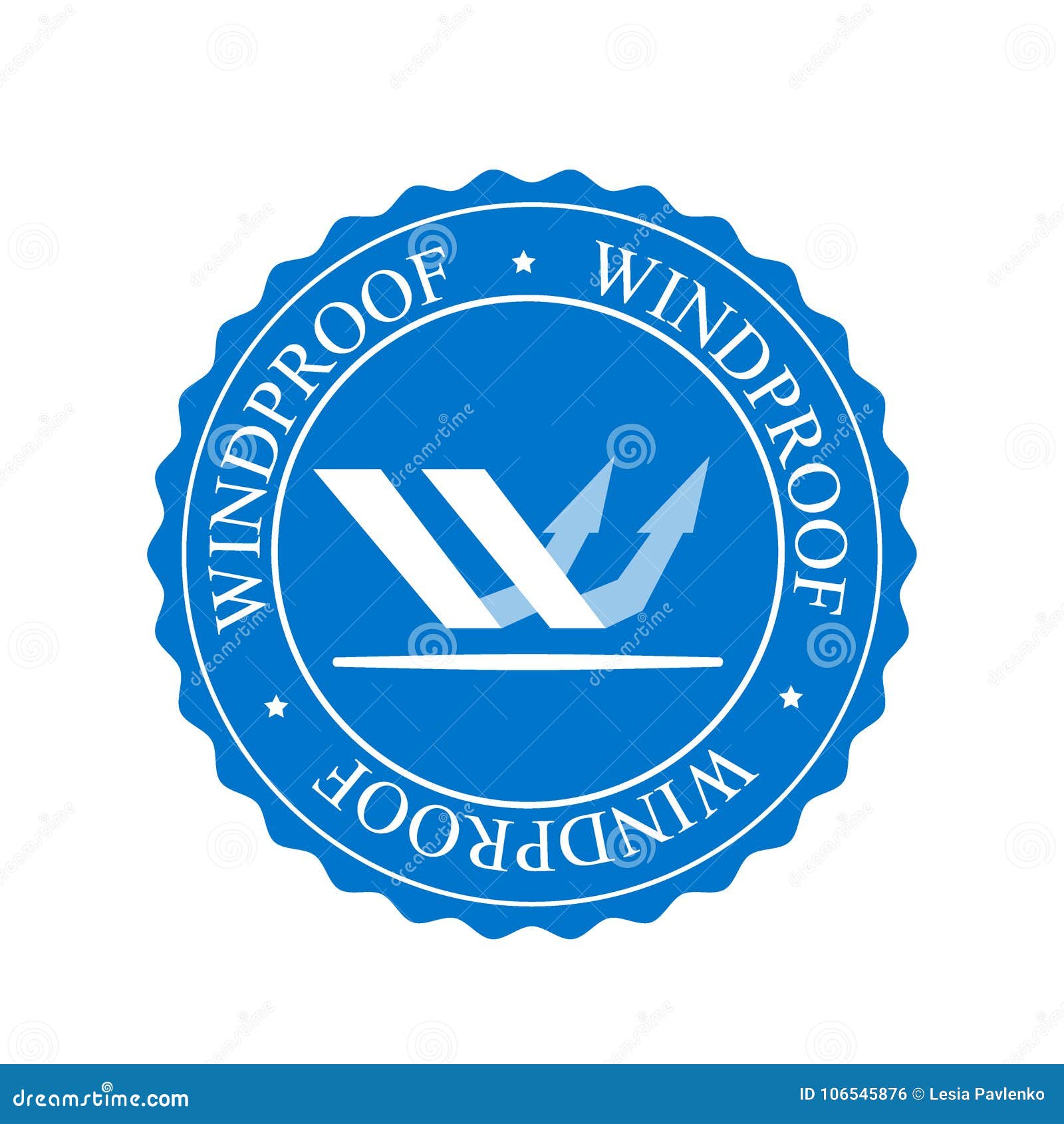 Wind Resistant Icon - Vector Illustration. Circle Shape Stock Vector ...