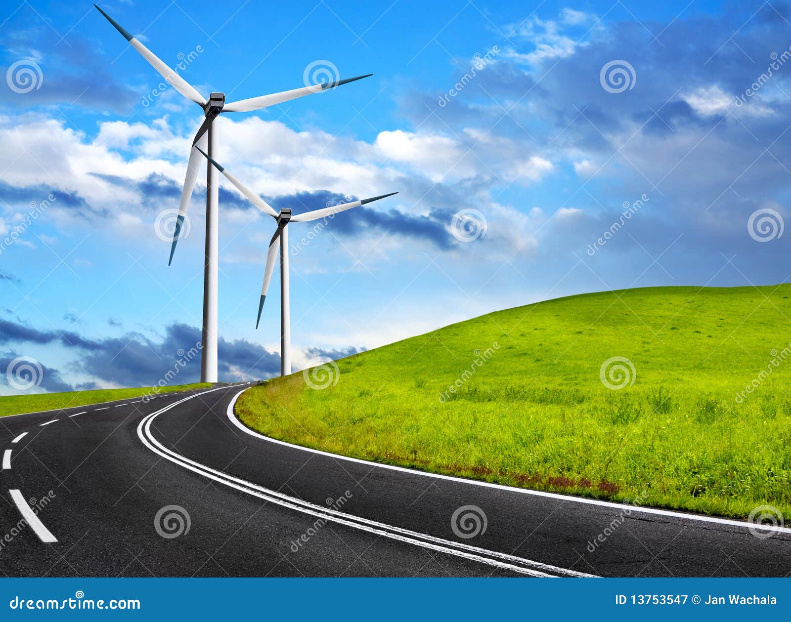 Wind road stock image. Image of electrical, blade, innovation - 13753547