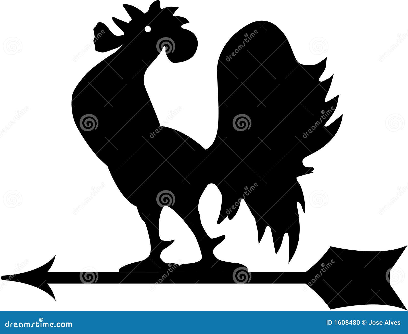 Wind Rooster Vector Illustration | CartoonDealer.com #1608504