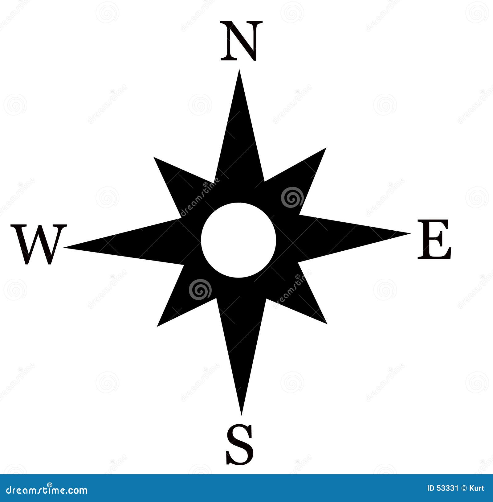 Wind Rose stock illustration. Illustration of rose, west - 53331