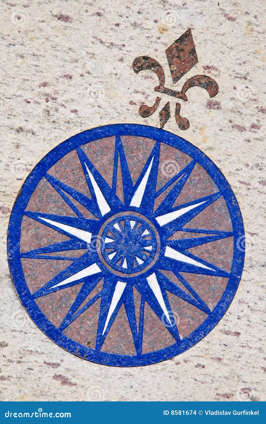 Wind rose stock illustration. Illustration of classical - 8581674